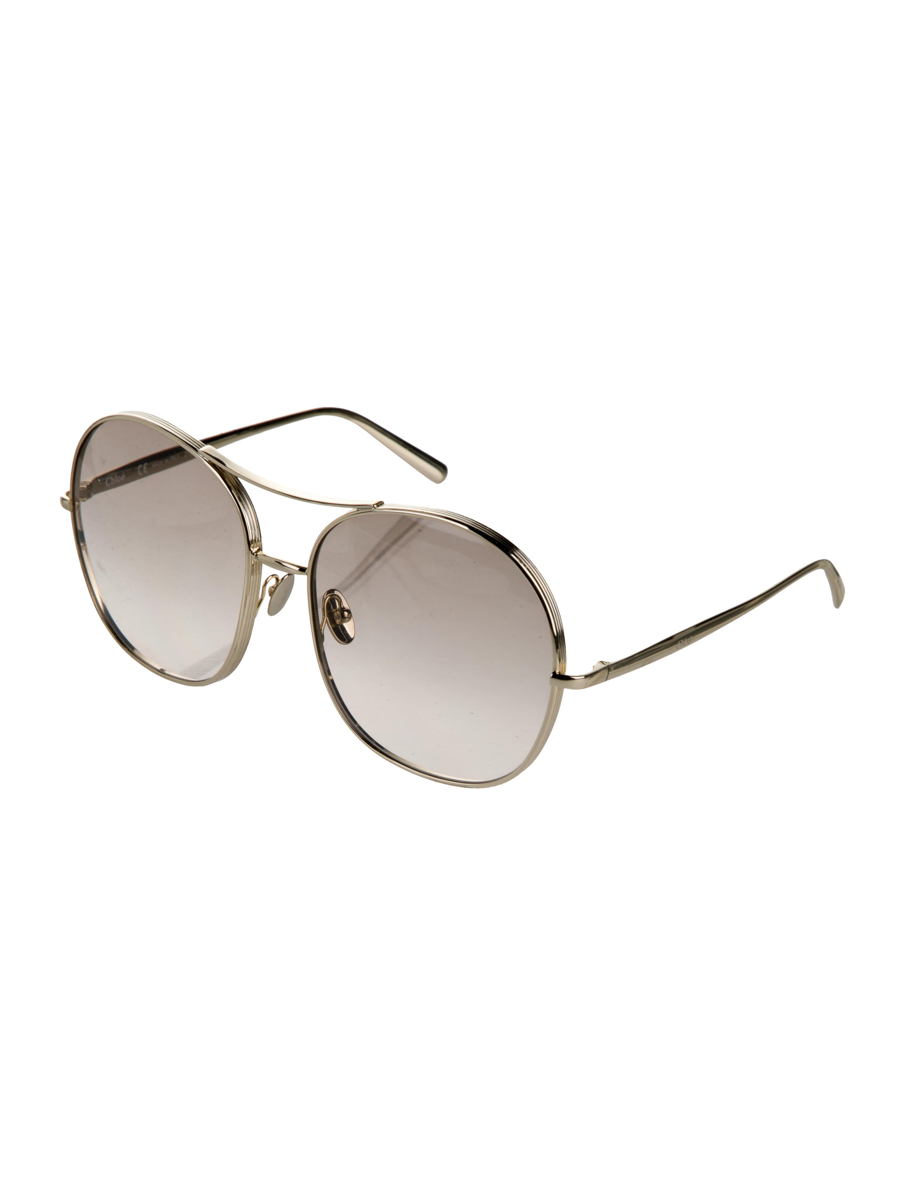 Chloé Oversize Gradient Sunglasses - Gold Sunglasses, Accessories ...