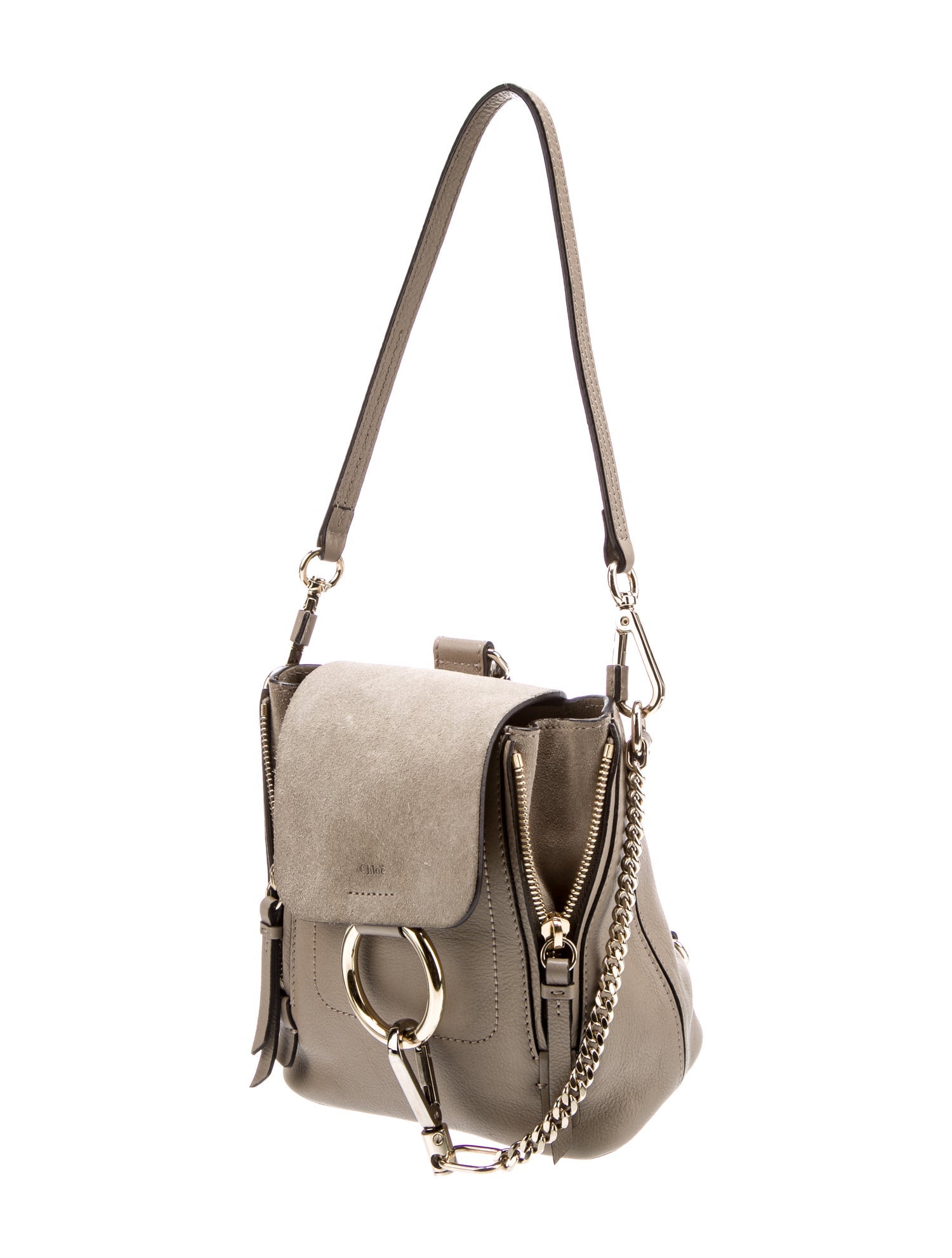 Chloé Mini Faye Backpack - Blue Backpacks, Handbags - CHL290691 | The ...