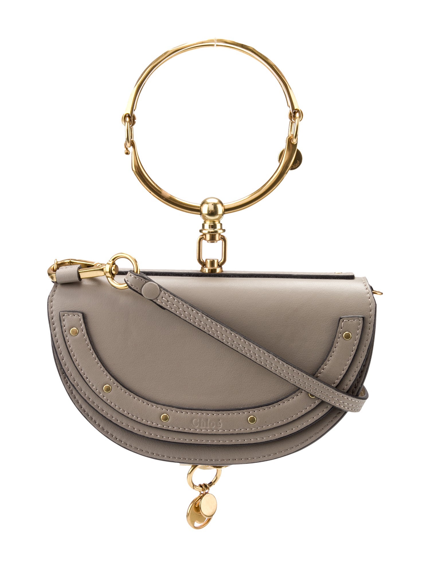 Chloé Mini Nile Bracelet Bag - Grey Crossbody Bags, Handbags ...