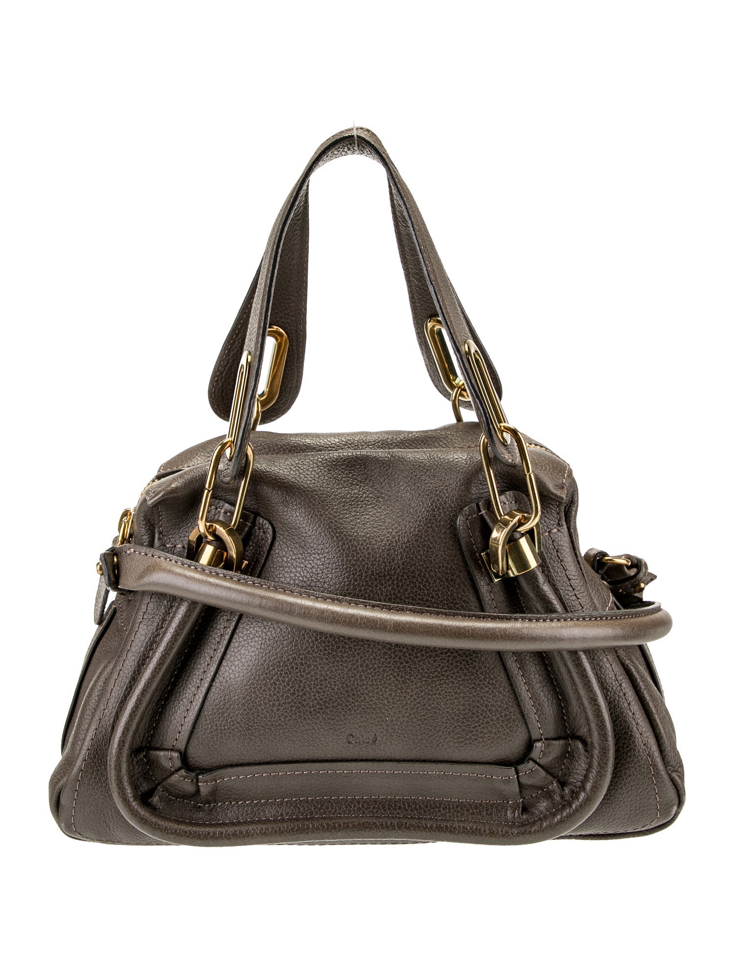 Chloé Small Paraty Leather Handle Bag - Brown Handle Bags, Handbags ...