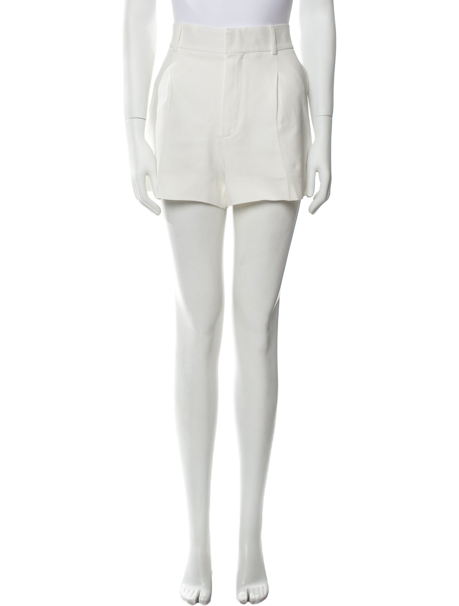 Chloé Mini Shorts - White, 12.25" Rise Shorts, Clothing - CHL299374 ...