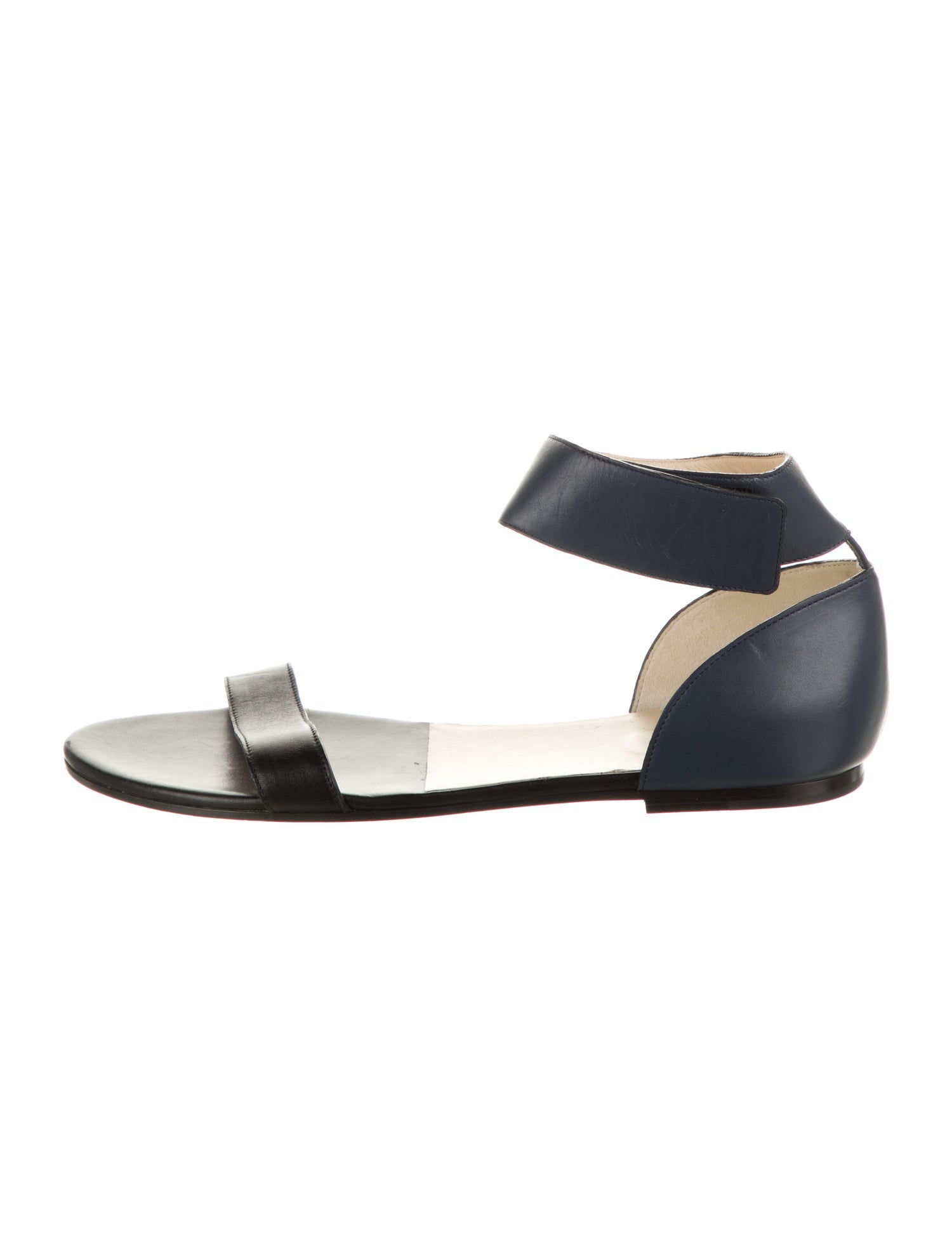 Jenni Kayne Leather Slides - Brown Sandals, Shoes - WJK60042 | The RealReal
