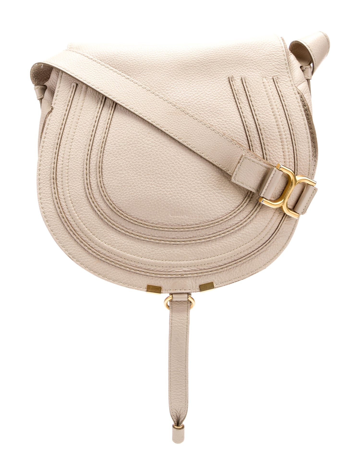Chloé Solid Leather Crossbody Bag - Grey Crossbody Bags, Handbags ...
