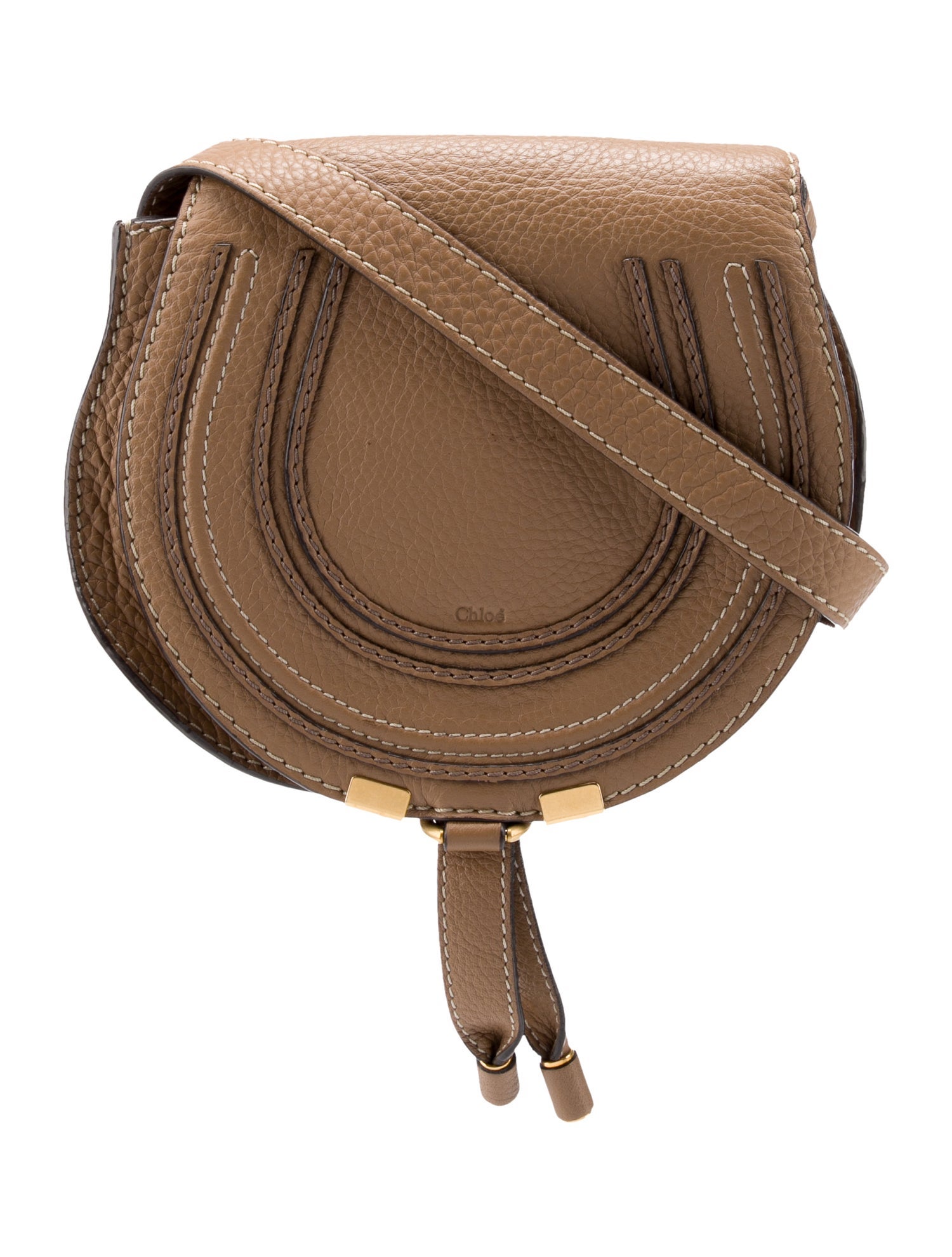 Chloé Marcie Crossbody Bag - Brown Crossbody Bags, Handbags - CHL305853 ...