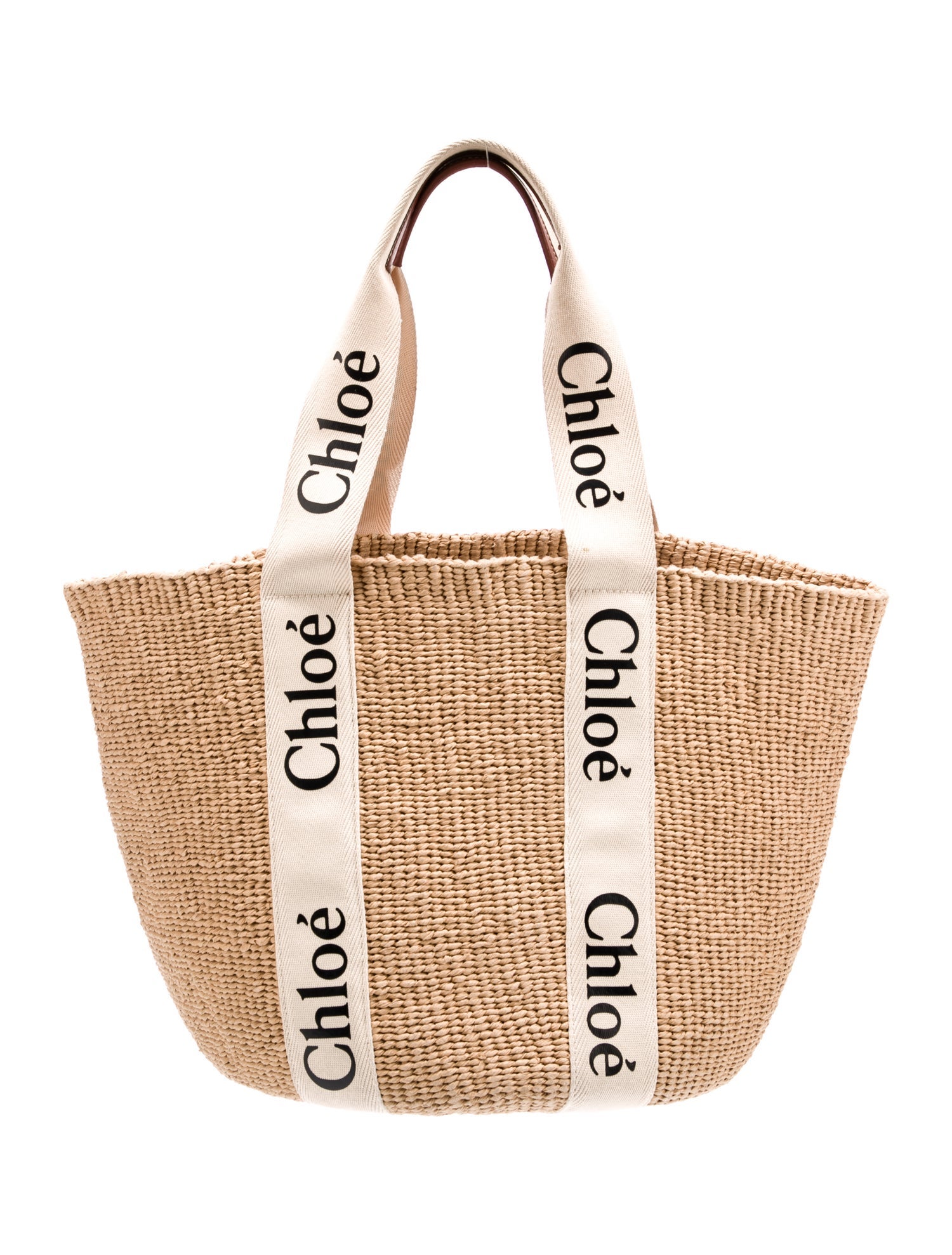 Chloé Raffia Bucket Bag - Brown Handle Bags, Handbags - CHL304844 | The ...