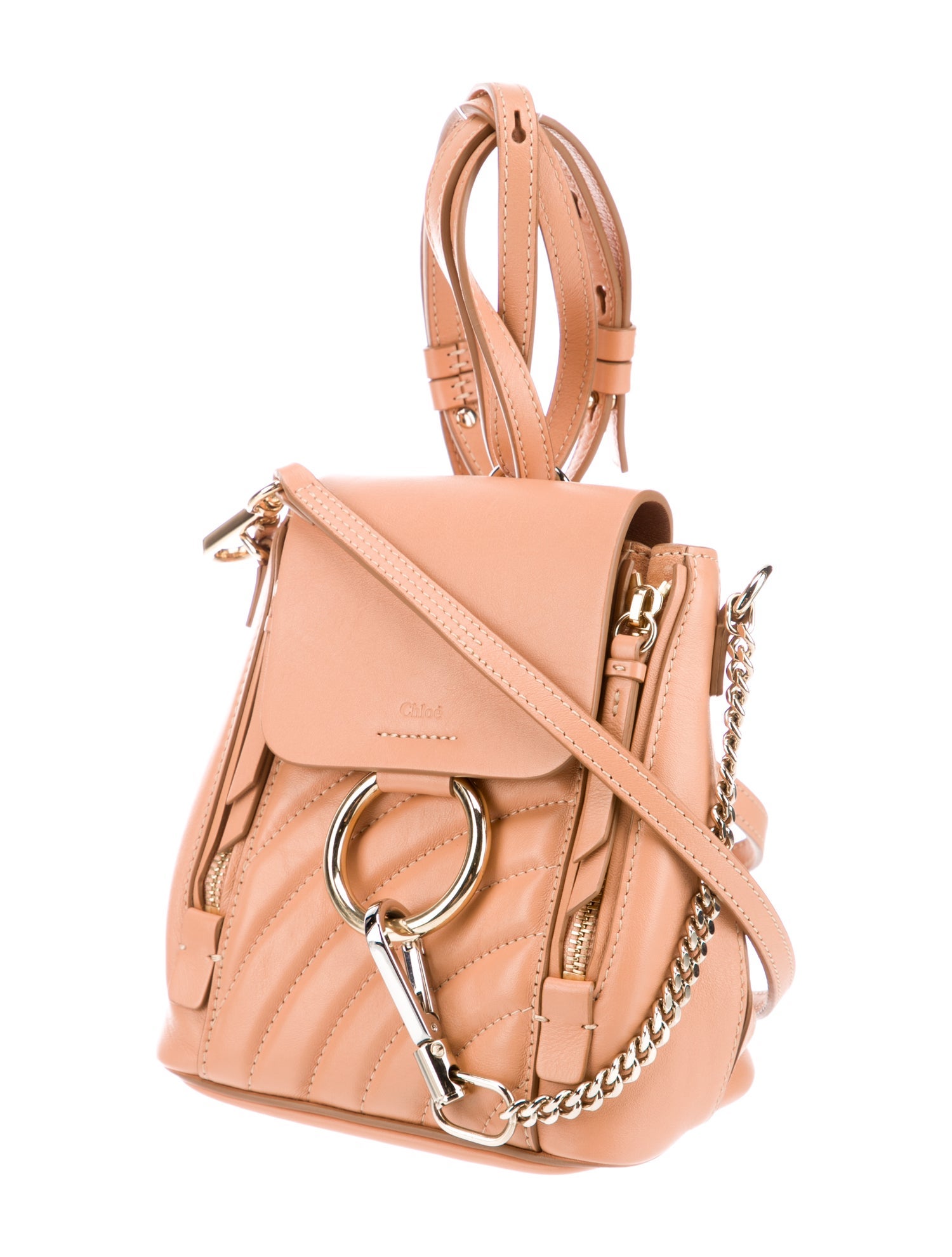 Chloé Mini Faye Backpack - Neutrals Backpacks, Handbags - CHL307430 ...