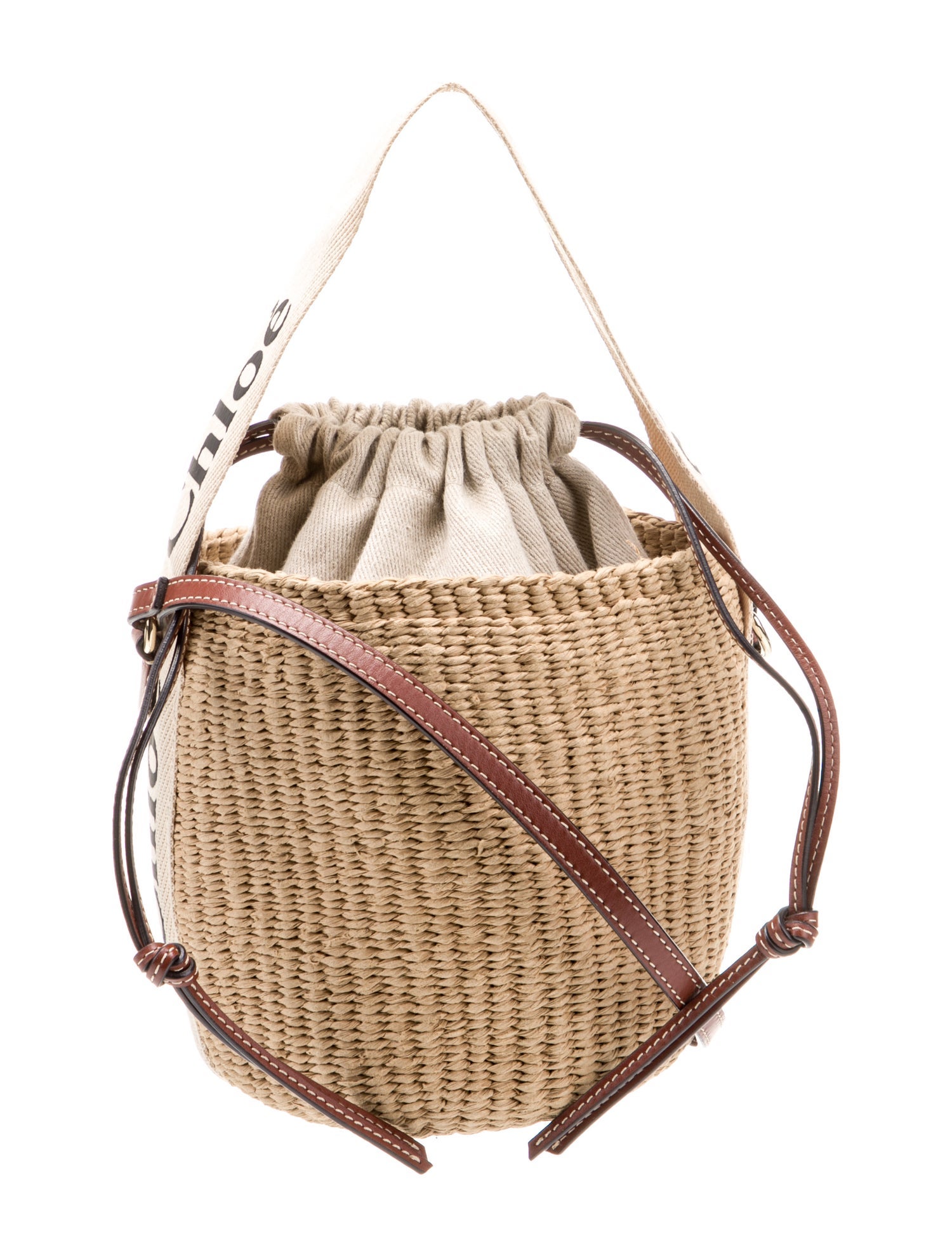 Chloe x Mifuko Straw Bucket Bag - Neutrals Bucket Bags, Handbags ...