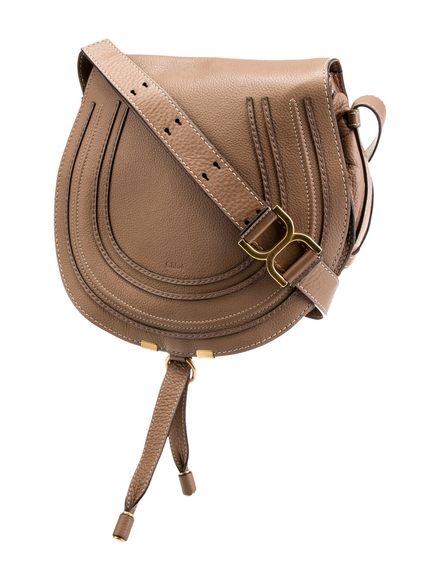 Chloé Leather Marcie Crossbody Bag - Brown Crossbody Bags, Handbags ...