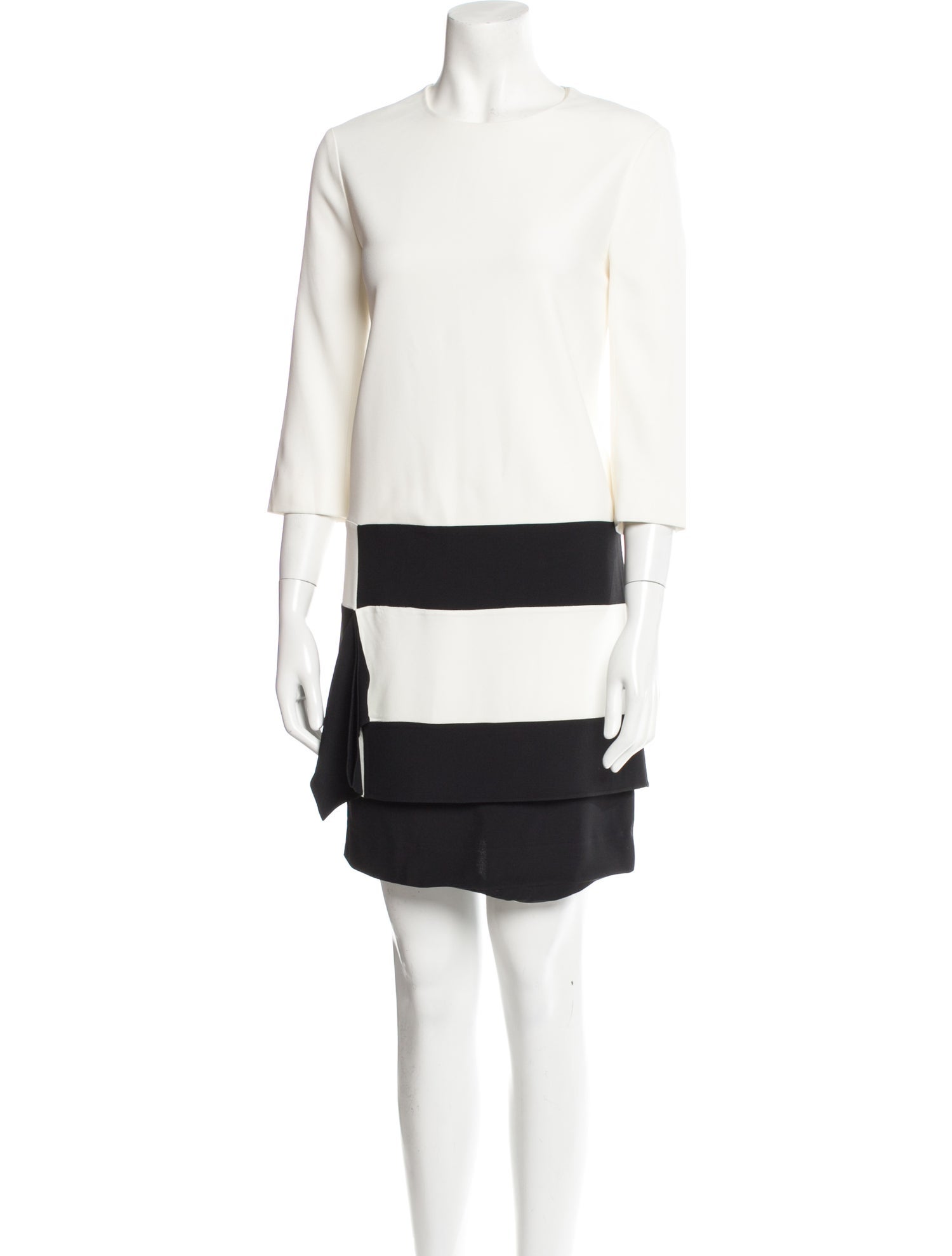 Chloé Colorblock Pattern Knee-Length Dress - Neutrals Dresses, Clothing ...