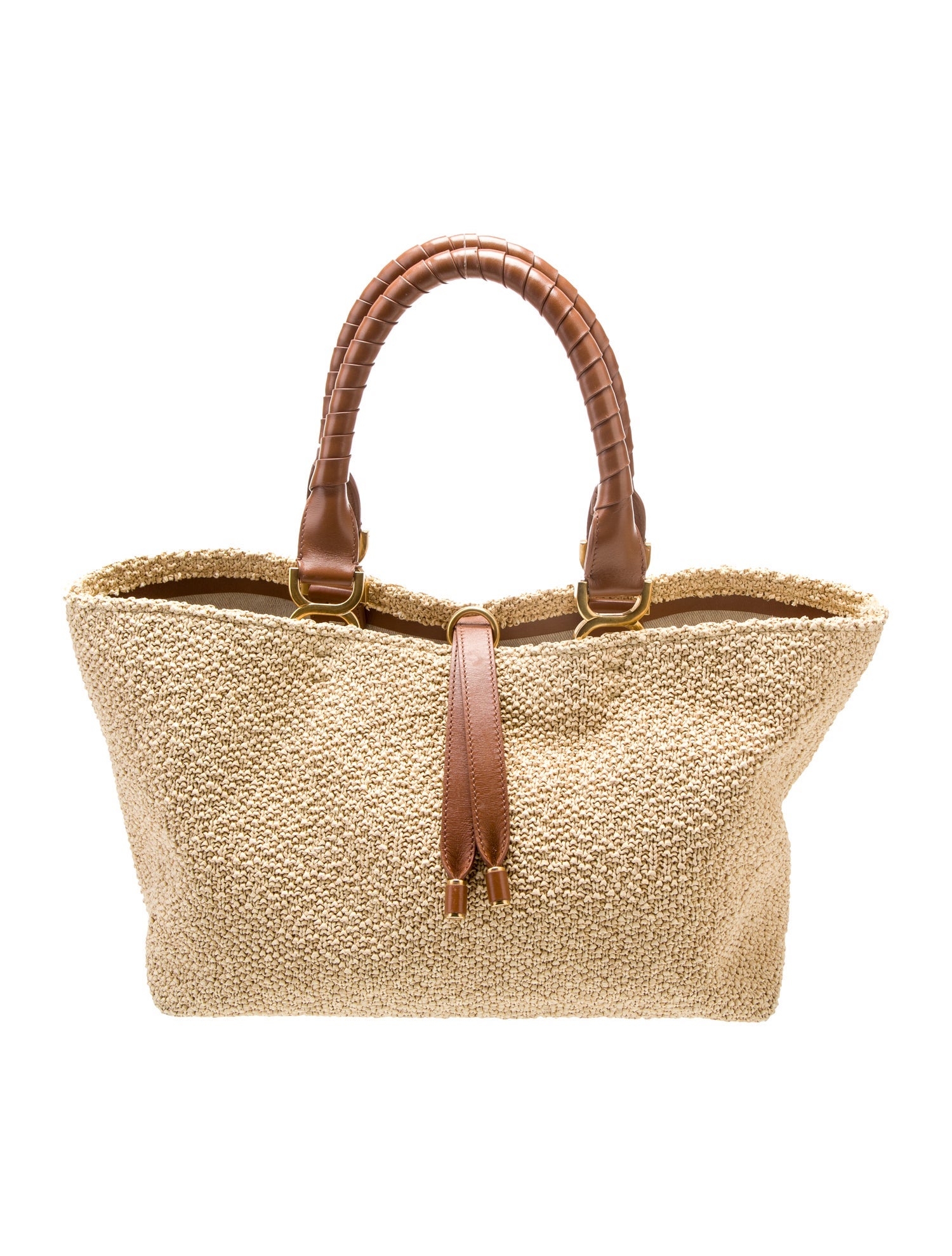 Chloé Raffia Shoulder Bag - Totes, Handbags - CHL312989 | The RealReal