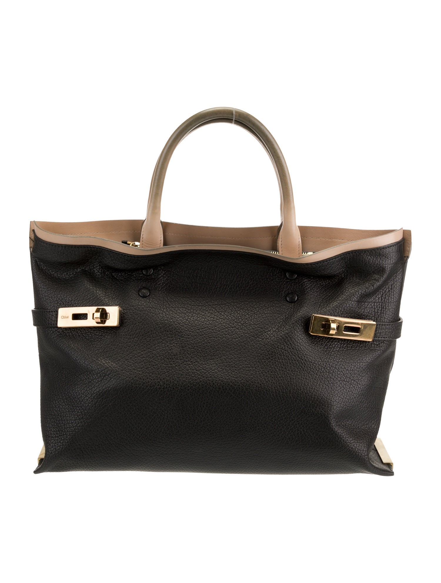 Chloé Leather Tote - Blue Totes, Handbags - CHL314402 | The RealReal