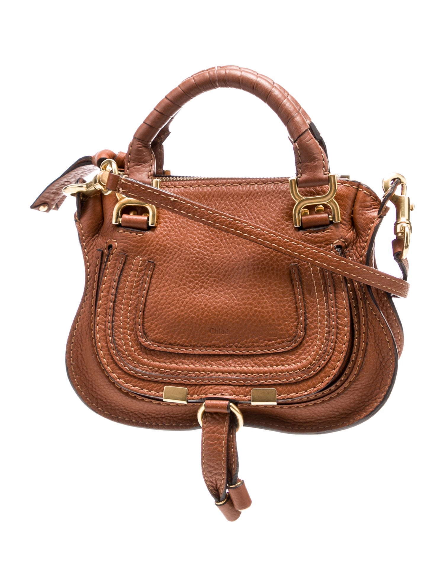 Chloé Leather Marcie - Brown Crossbody Bags, Handbags - CHL314623 | The ...