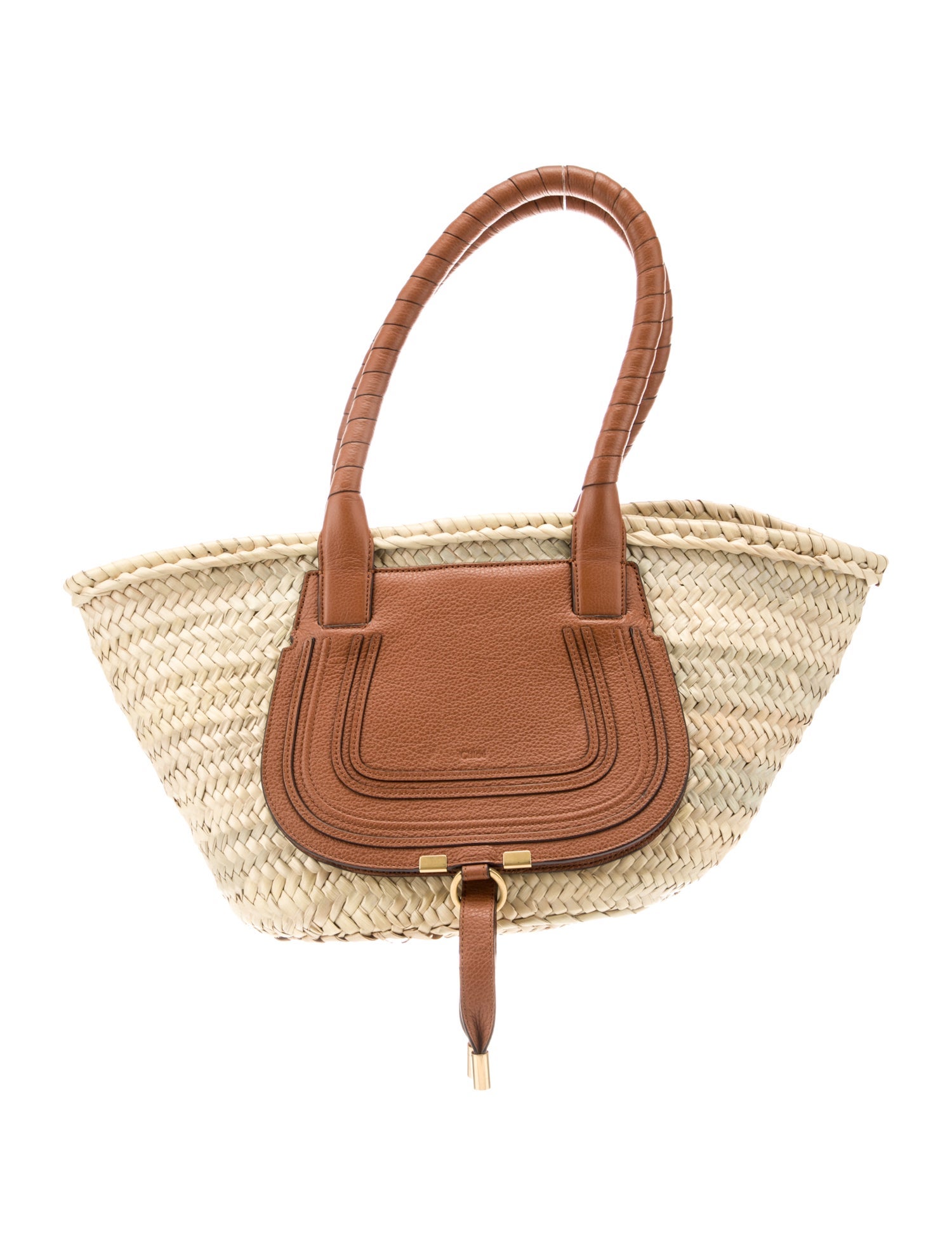 Chloé Raffia Shoulder Bag - Neutrals Totes, Handbags - CHL315910 | The ...