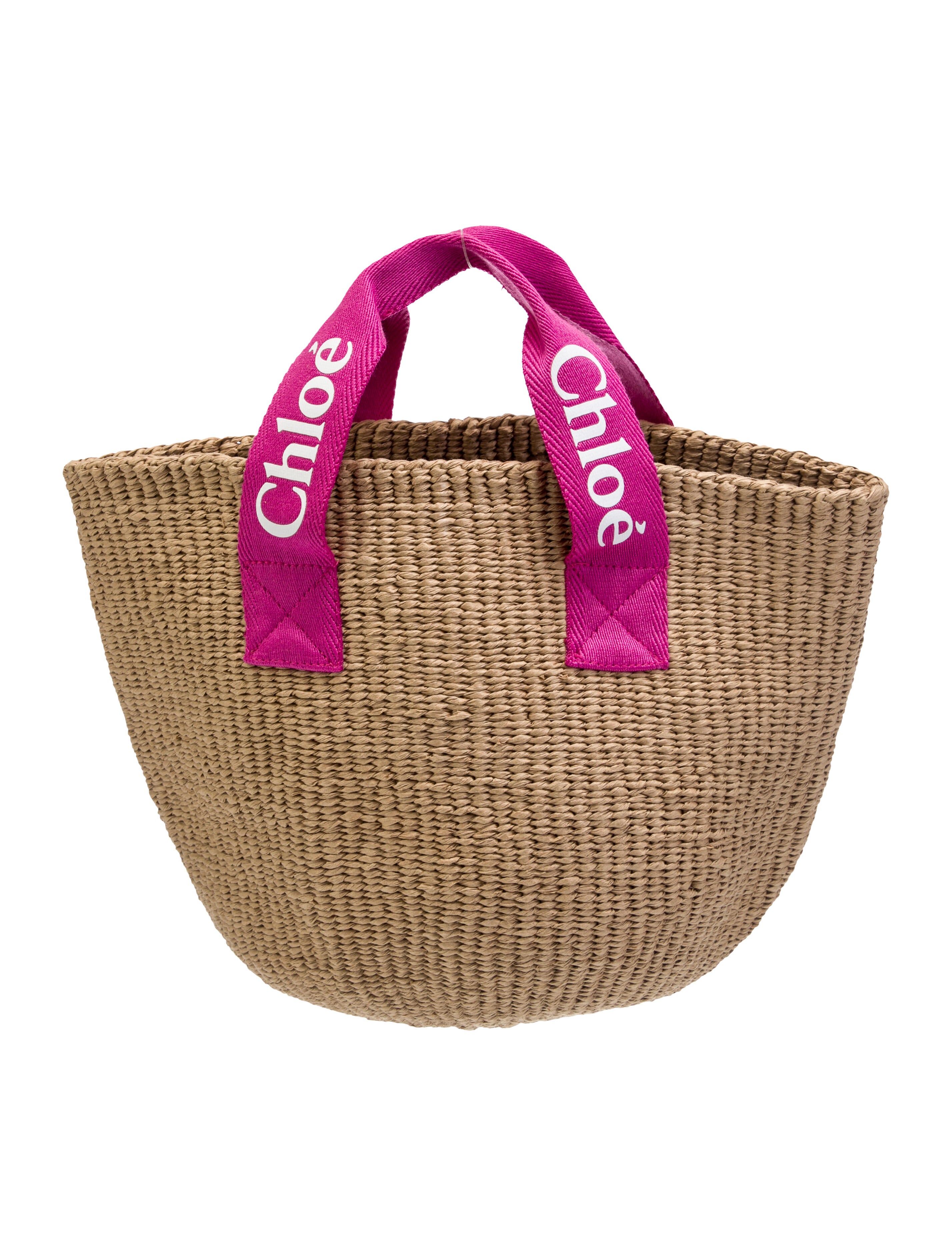 Chloé Raffia Top Handle Bag - Brown Handle Bags, Handbags - CHL319353 ...