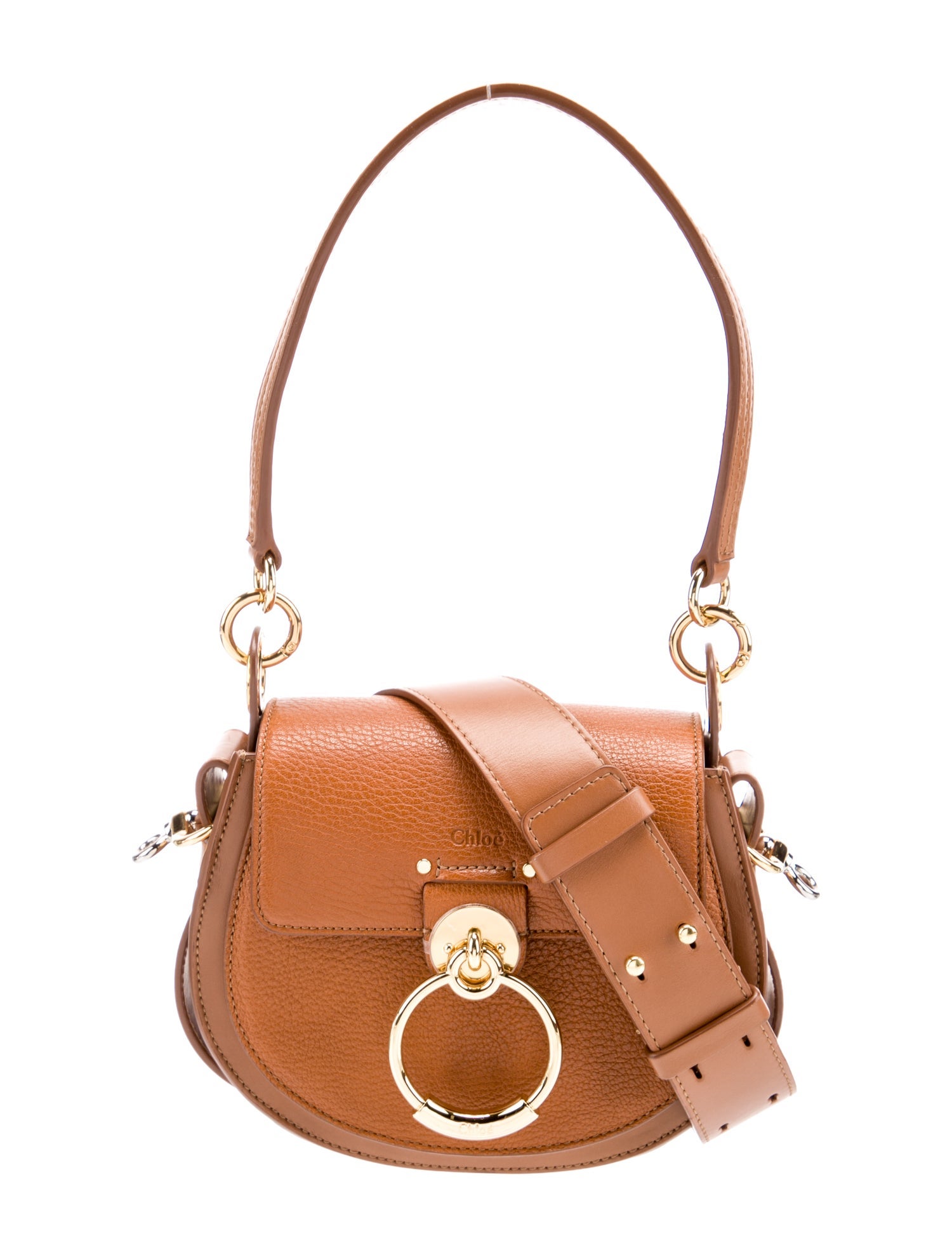 Chloé Leather Tess - Brown Crossbody Bags, Handbags - CHL323974 | The ...