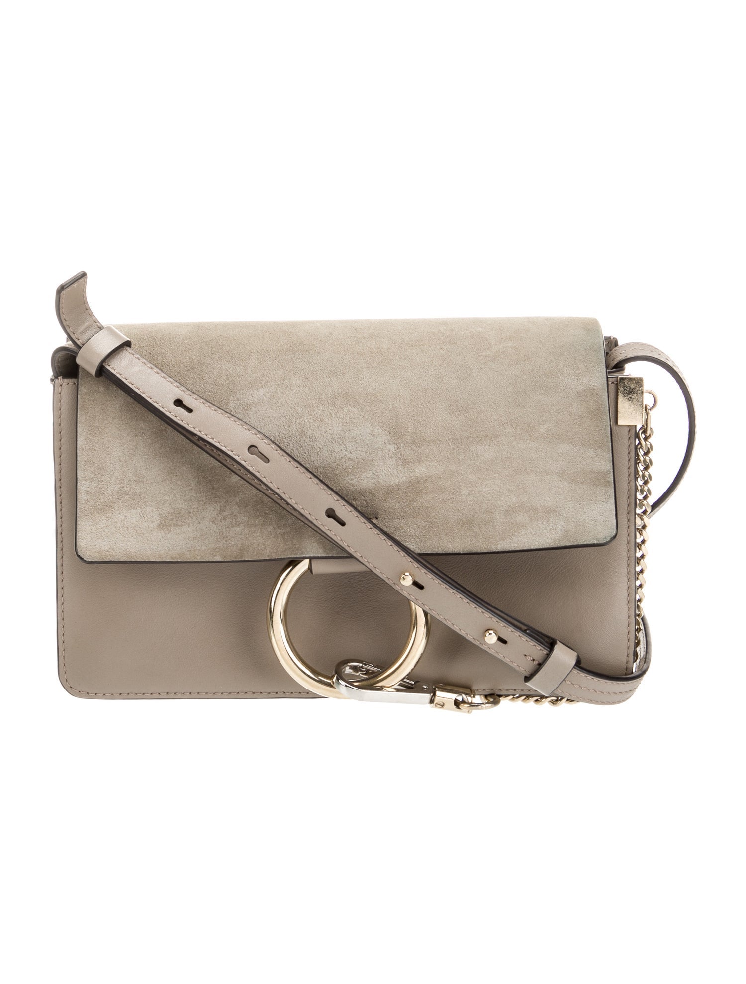 Chloé Leather Crossbody Bag - Grey Crossbody Bags, Handbags - CHL324933 ...