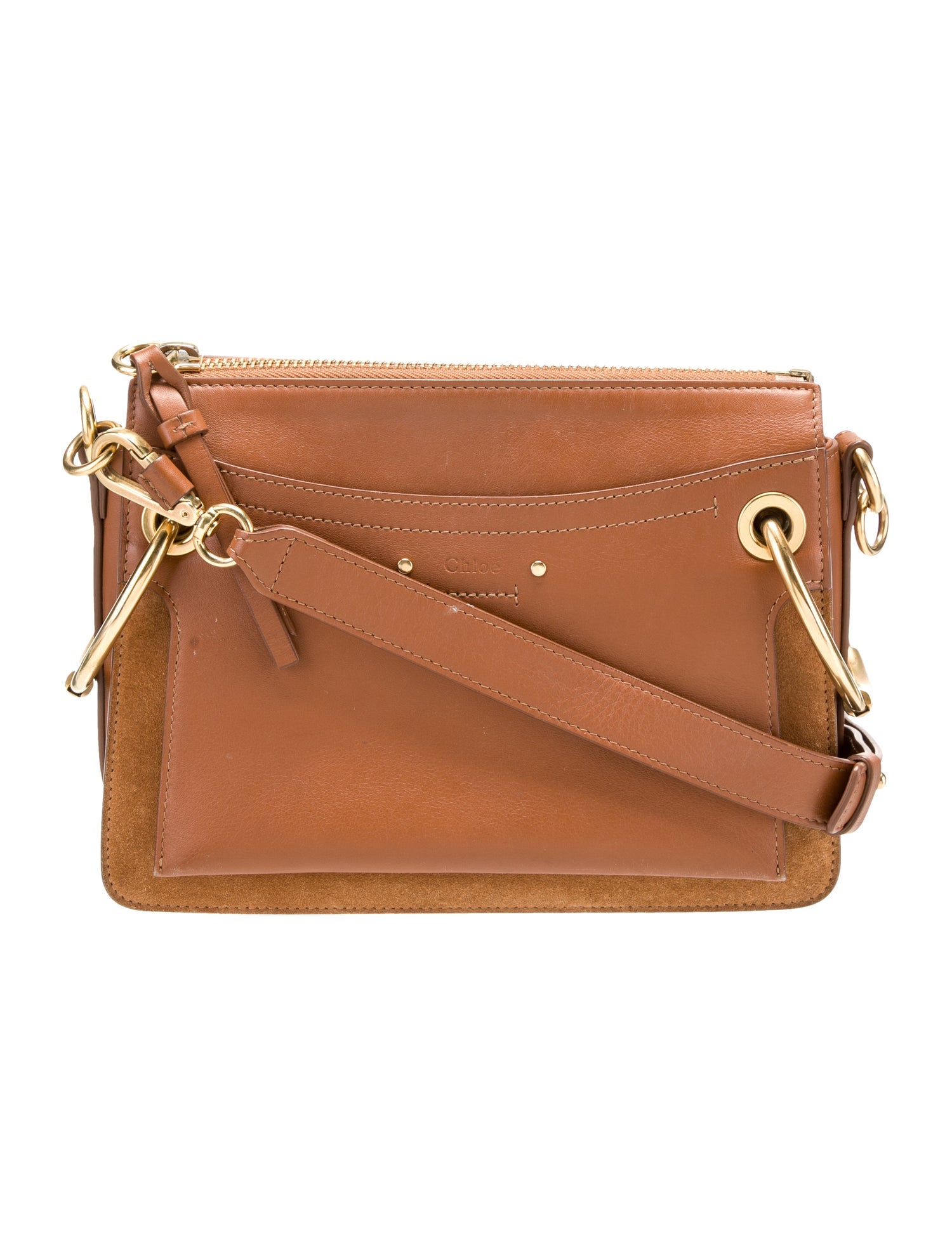 Chloé Leather Crossbody Bag - Brown Crossbody Bags, Handbags ...