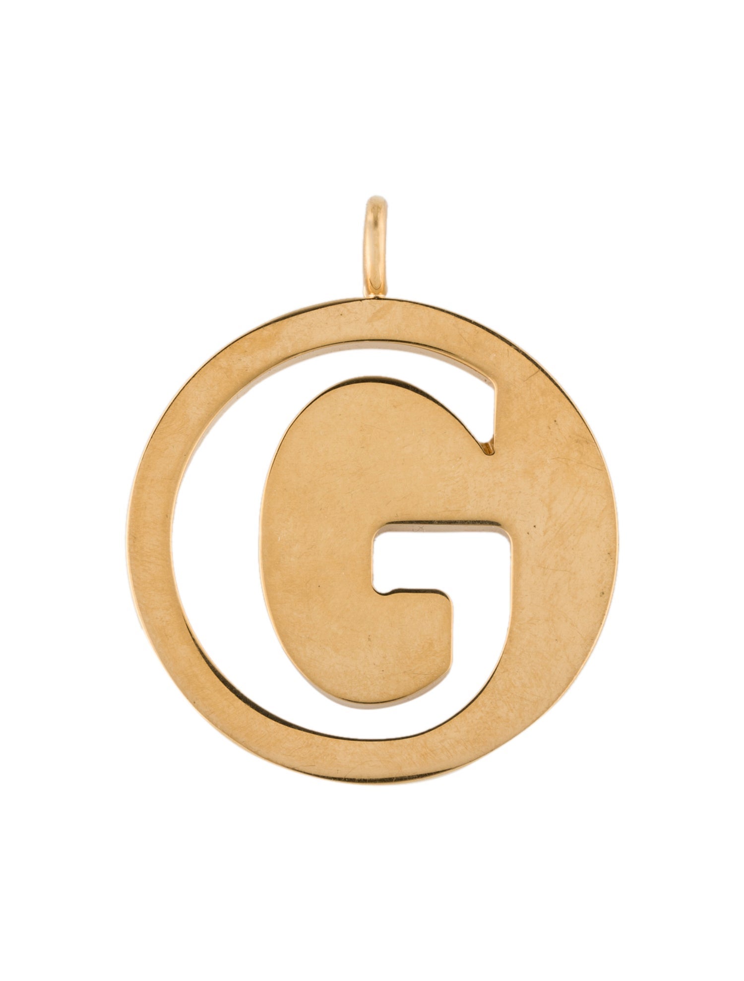 Chloé Alphabet Letter 'G' Pendant - Brass Pendant Necklace, Necklaces ...