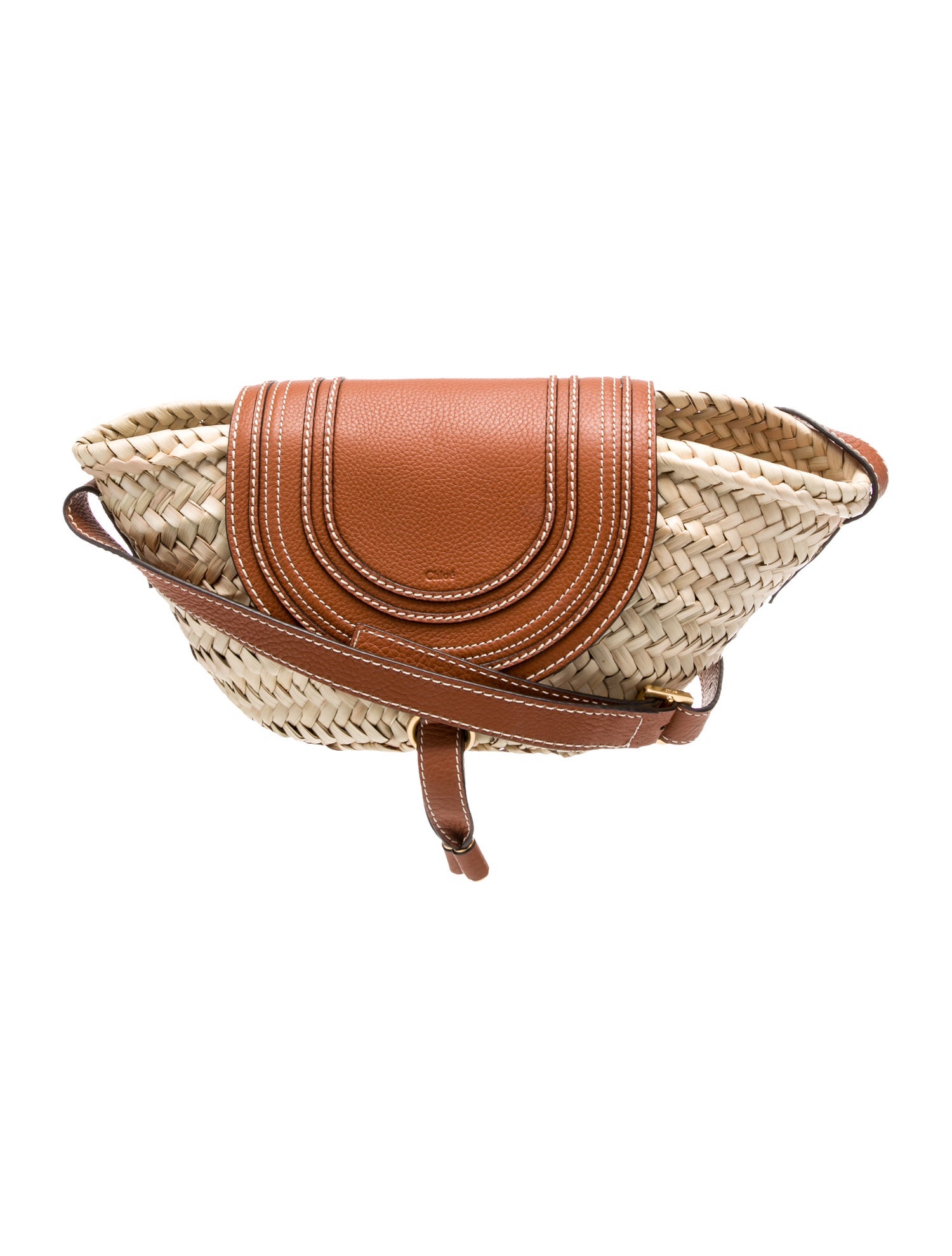 Chloé Raffia Belt Bag - Neutrals Crossbody Bags, Handbags - CHL330235 ...