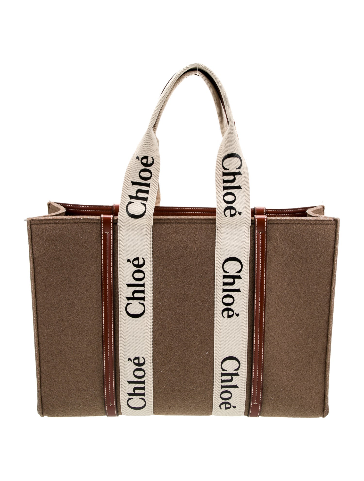 Chloé Canvas Tote - Brown Totes, Handbags - CHL330356 | The RealReal