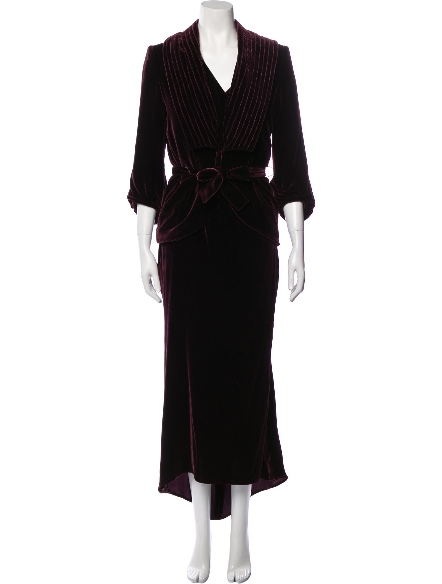 Chloé Velvet Dress Set - Purple Suits and Sets, Clothing - CHL332813 ...