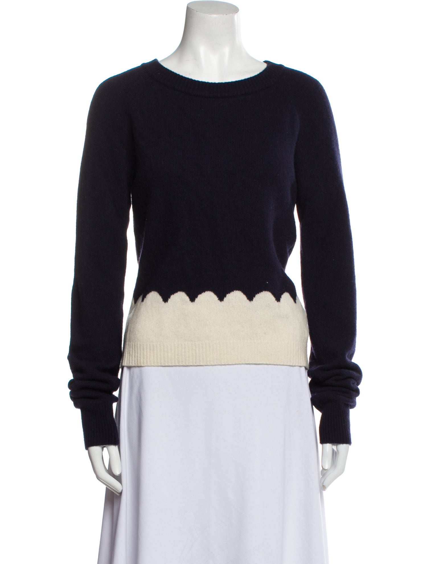 Chloé Wool Colorblock Pattern Sweater - Black Knitwear, Clothing ...