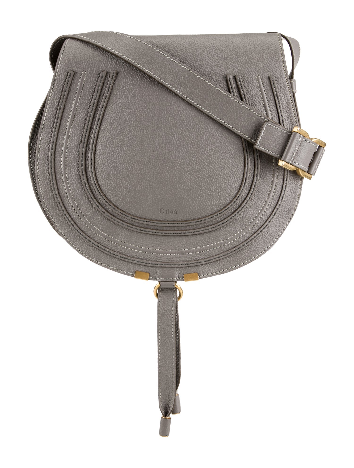 Chloé Leather Crossbody Bag - Grey Crossbody Bags, Handbags - CHL334317 ...
