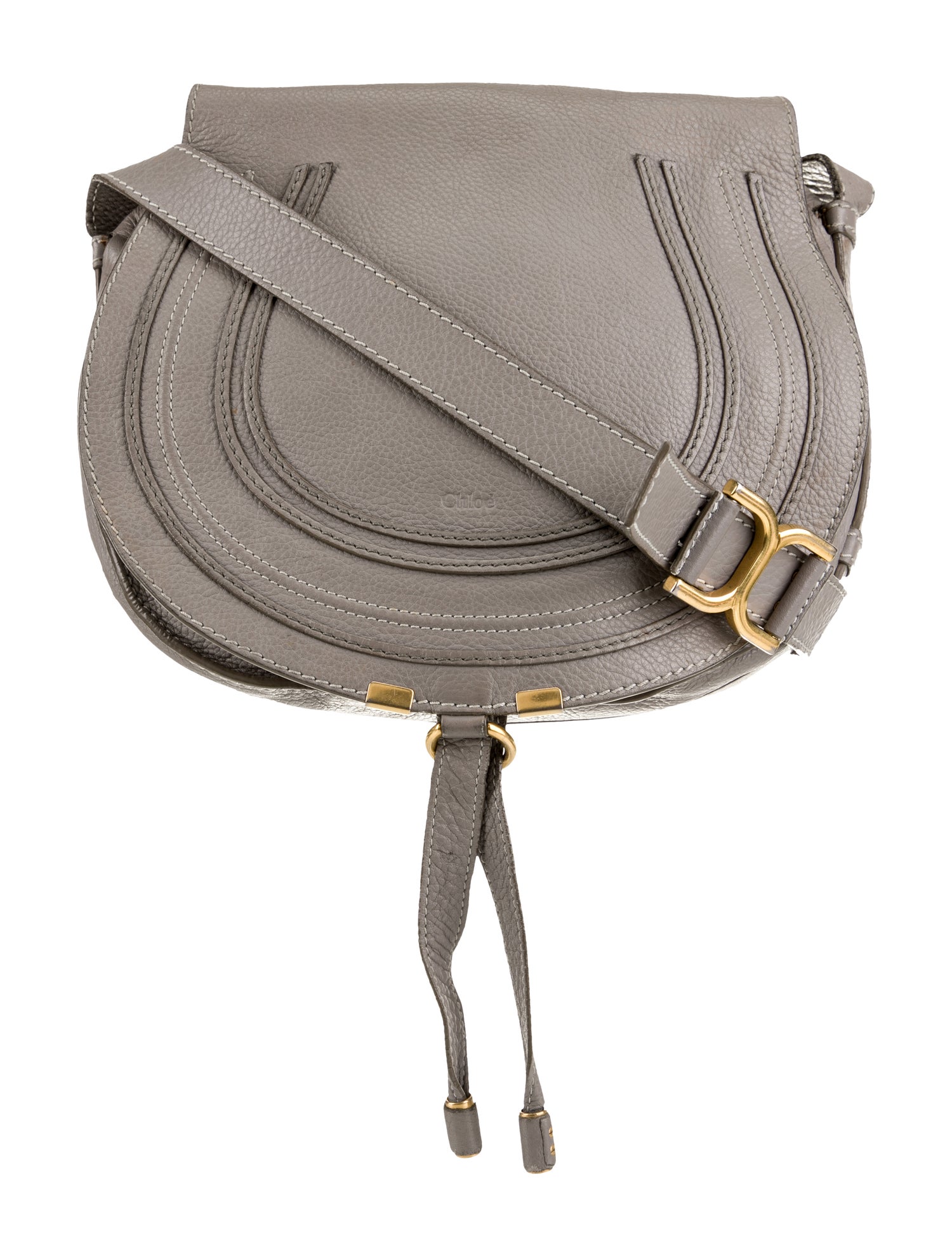 Chloé Leather Crossbody Bag - Grey Crossbody Bags, Handbags - CHL334754 ...