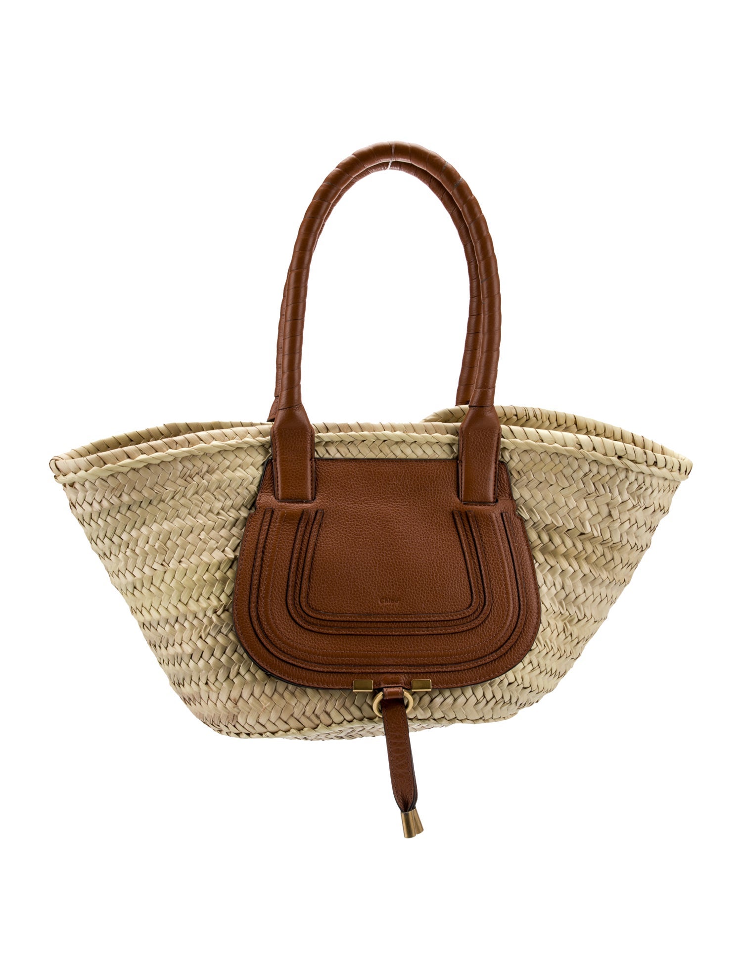 Chloé Raffia Shoulder Bag - Neutrals Totes, Handbags - CHL346969 | The ...