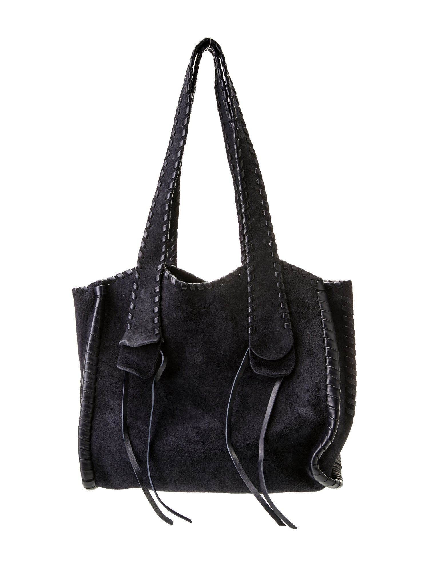 Chloé Suede Tote - Blue Totes, Handbags - CHL353985 | The RealReal