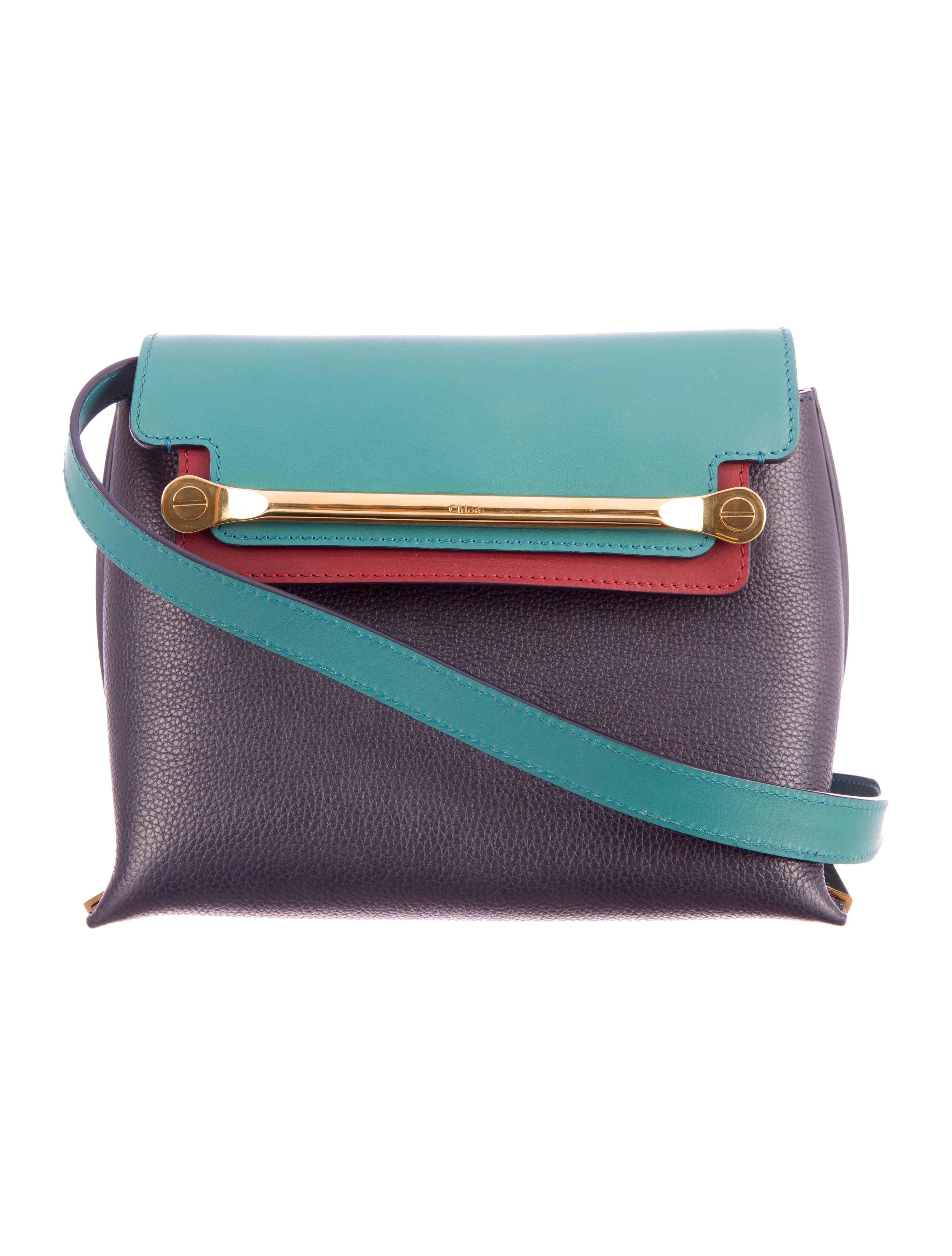 Chloé Tri-Color Clare Mini Bag - Blue Shoulder Bags, Handbags ...