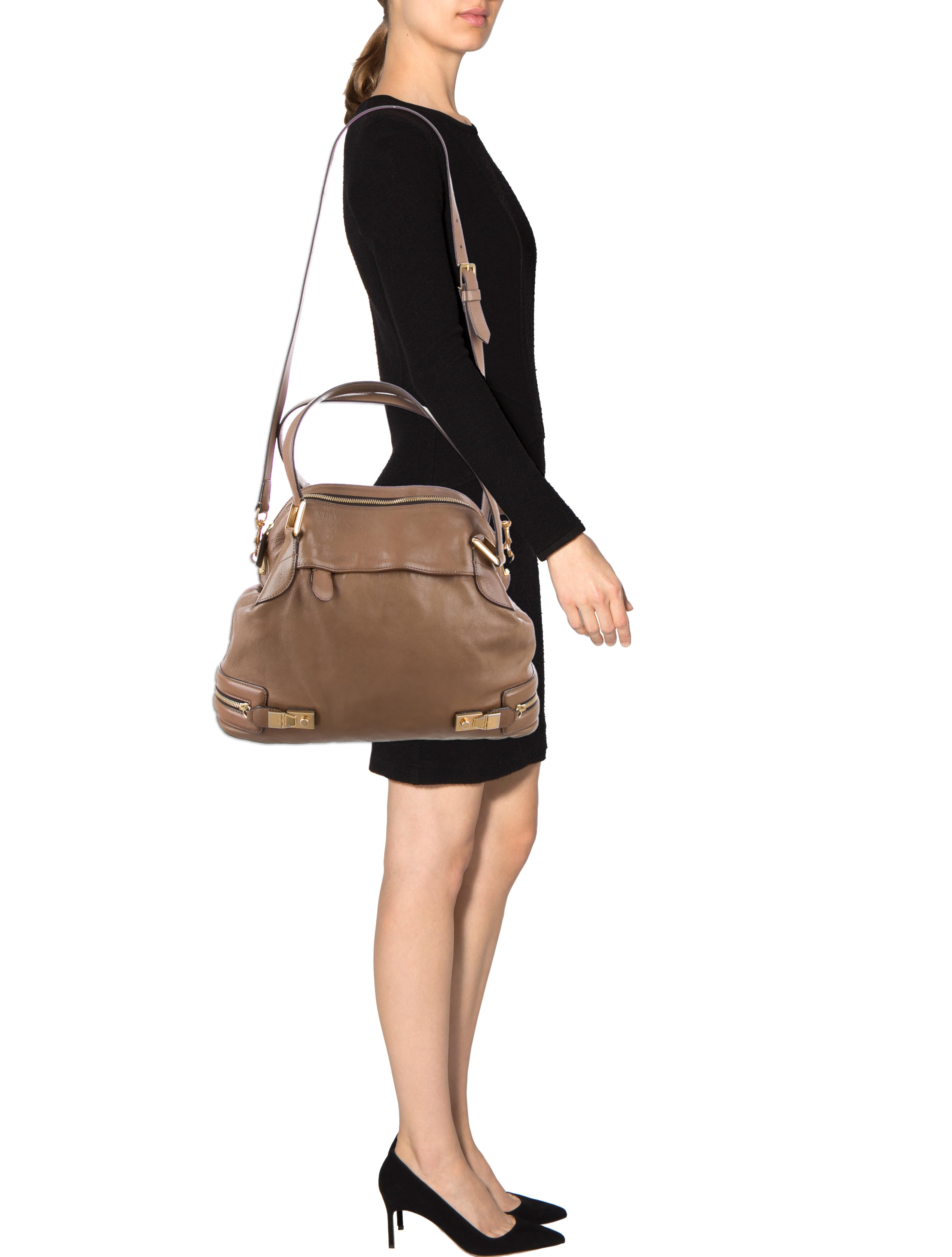Chloé Leather Cary Bag - Brown Satchels, Handbags - CHL64407 | The RealReal