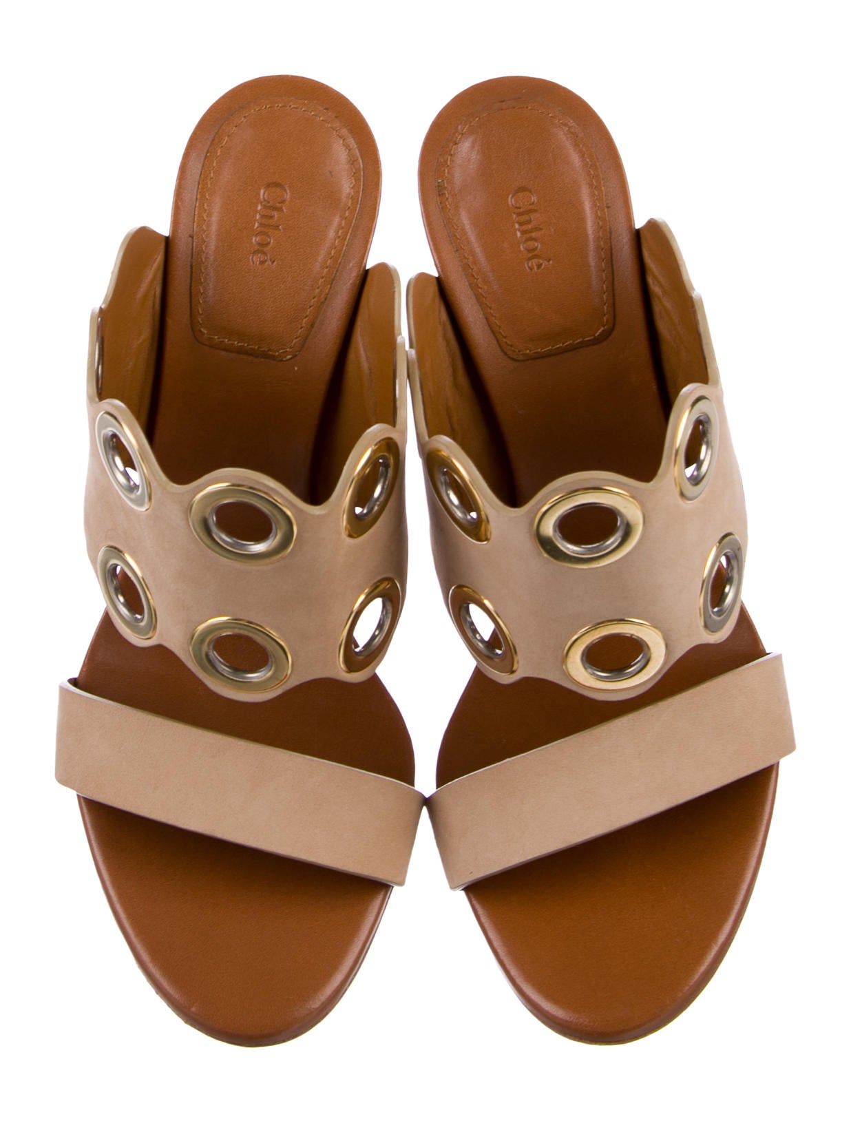 Chloé Grommet Slide Sandals - Shoes - CHL67441 | The RealReal