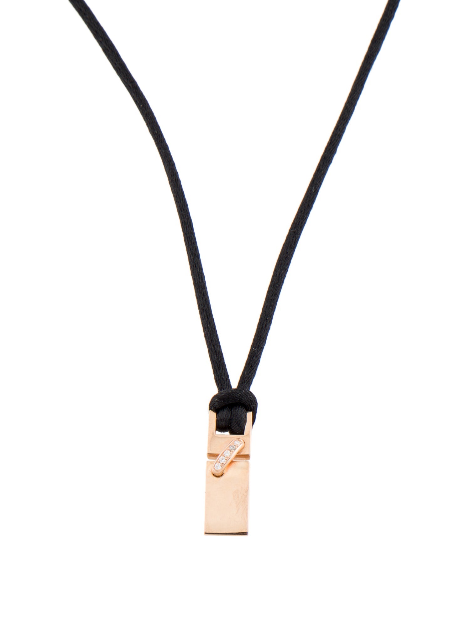 Chaumet 18K Diamond Jeux de Liens Pendant Necklace - 14K Yellow Gold ...