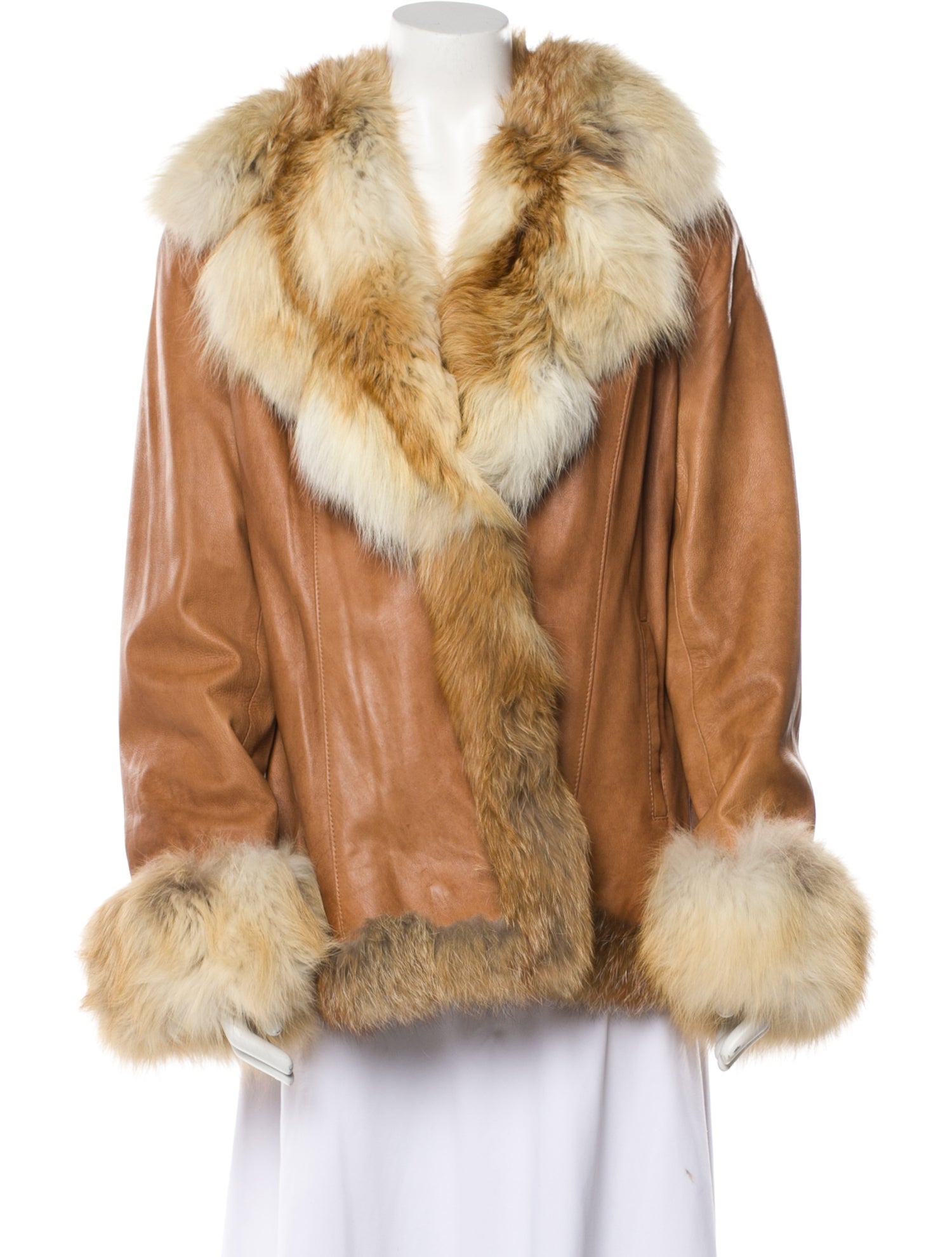 Vintage - Unbranded Faux Fur Coat - Orange Coats, Clothing - WVNTG34294 | The RealReal