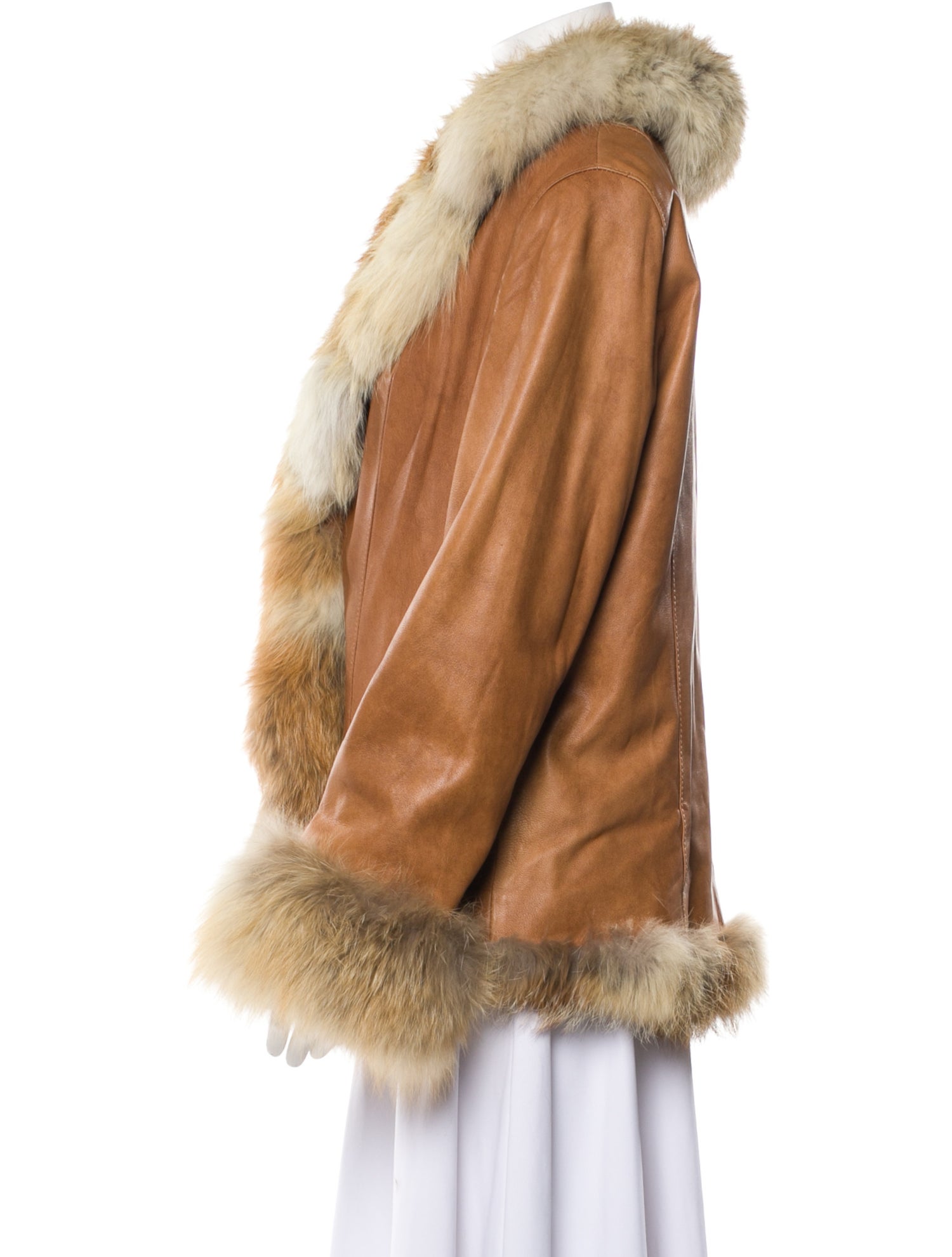Vintage - Unbranded Faux Fur Coat - Orange Coats, Clothing - WVNTG34294 | The RealReal