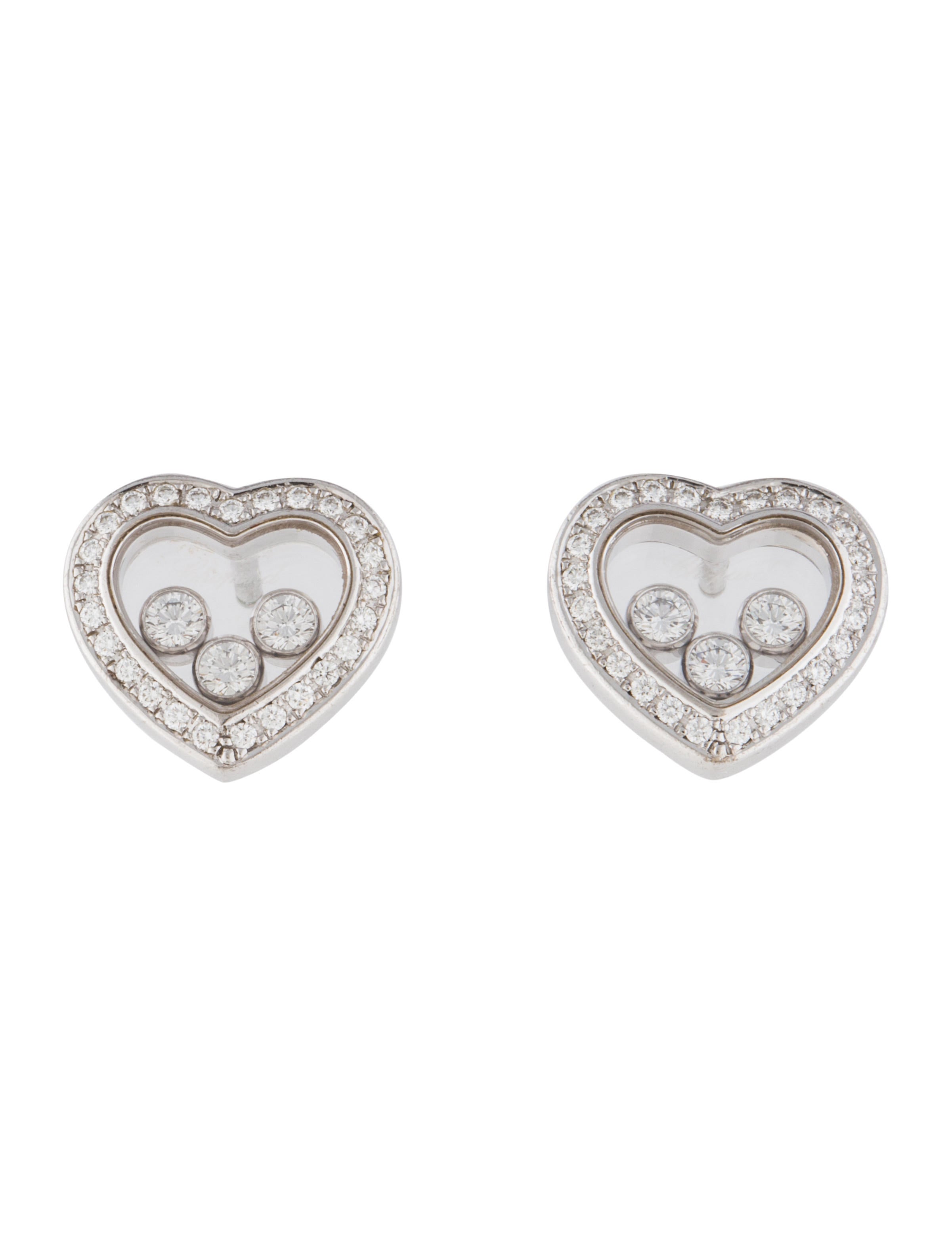 Chopard Happy Diamond Icon Ear Pin Earrings - Earrings - CHP21667 | The ...