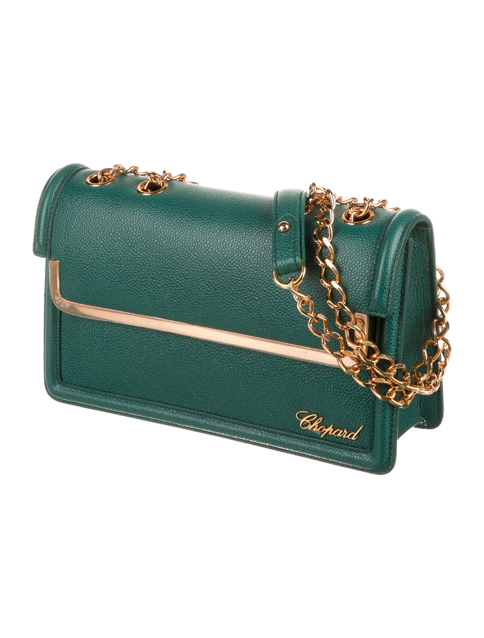 Chopard Leather Shoulder Bag - Green Shoulder Bags, Handbags - CHP27186 ...