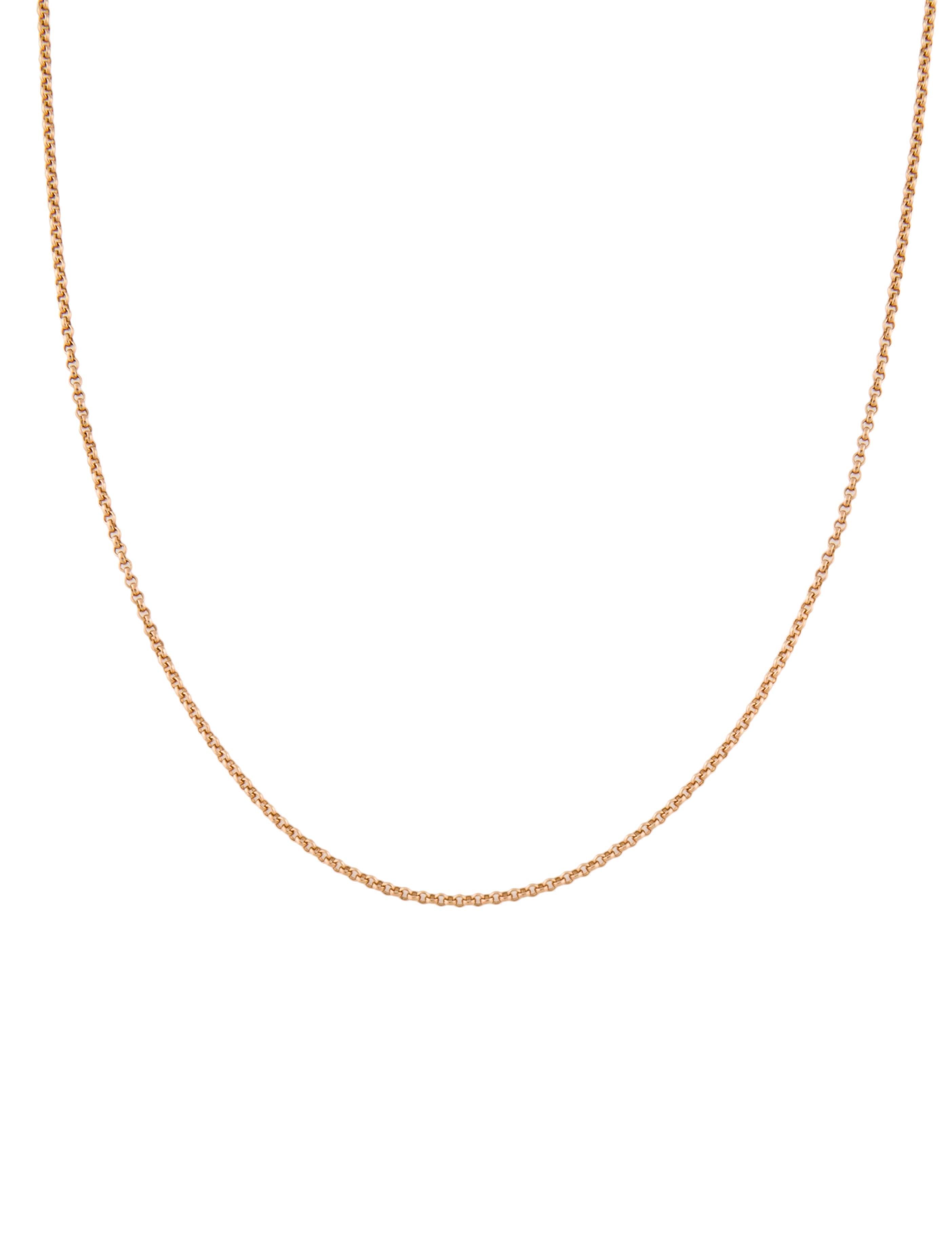 Chopard 18K Rolo Chain Necklace - Chain, Necklaces - CHP27385 | The ...