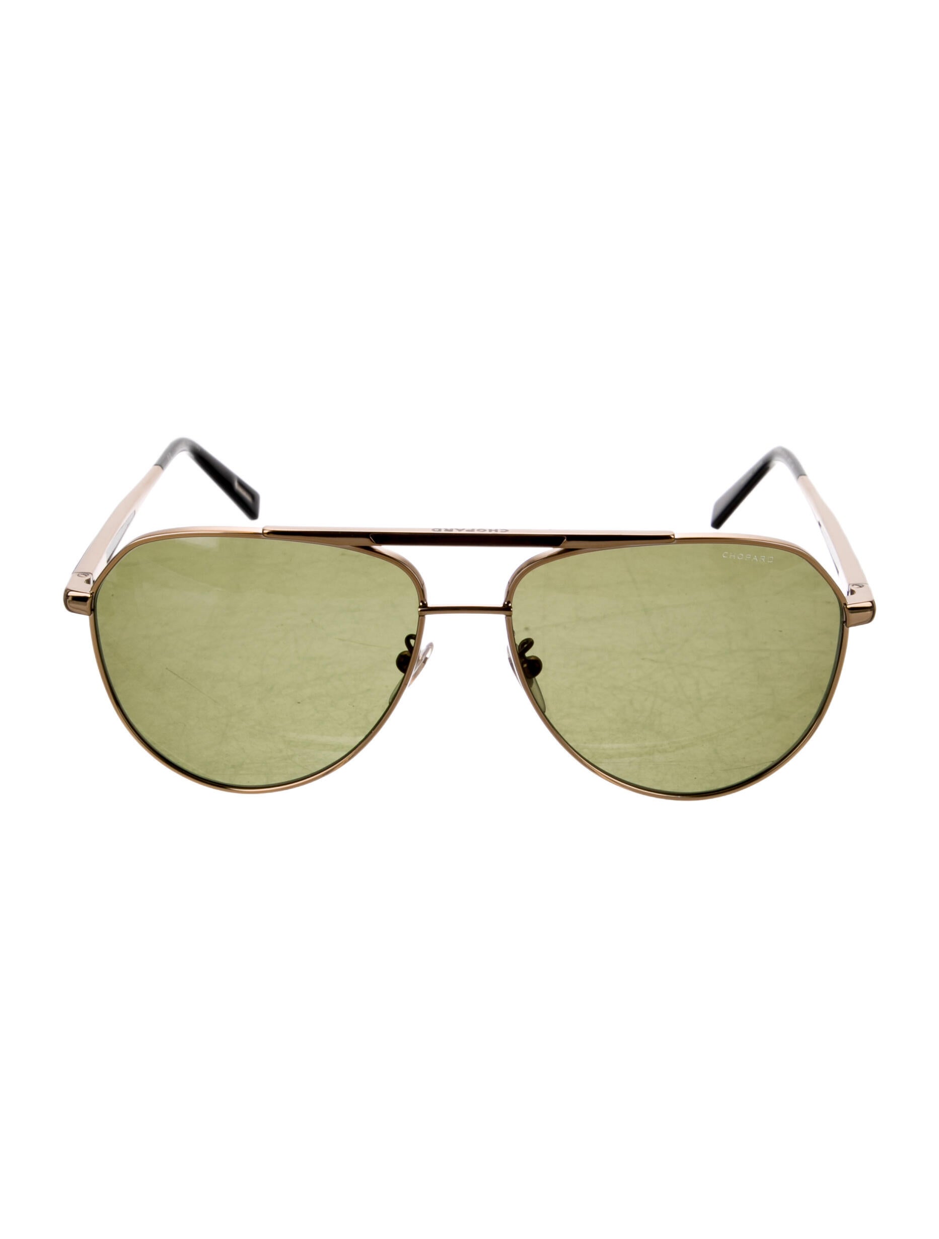 Chopard Aviator Tinted Sunglasses - Gold Sunglasses, Accessories ...