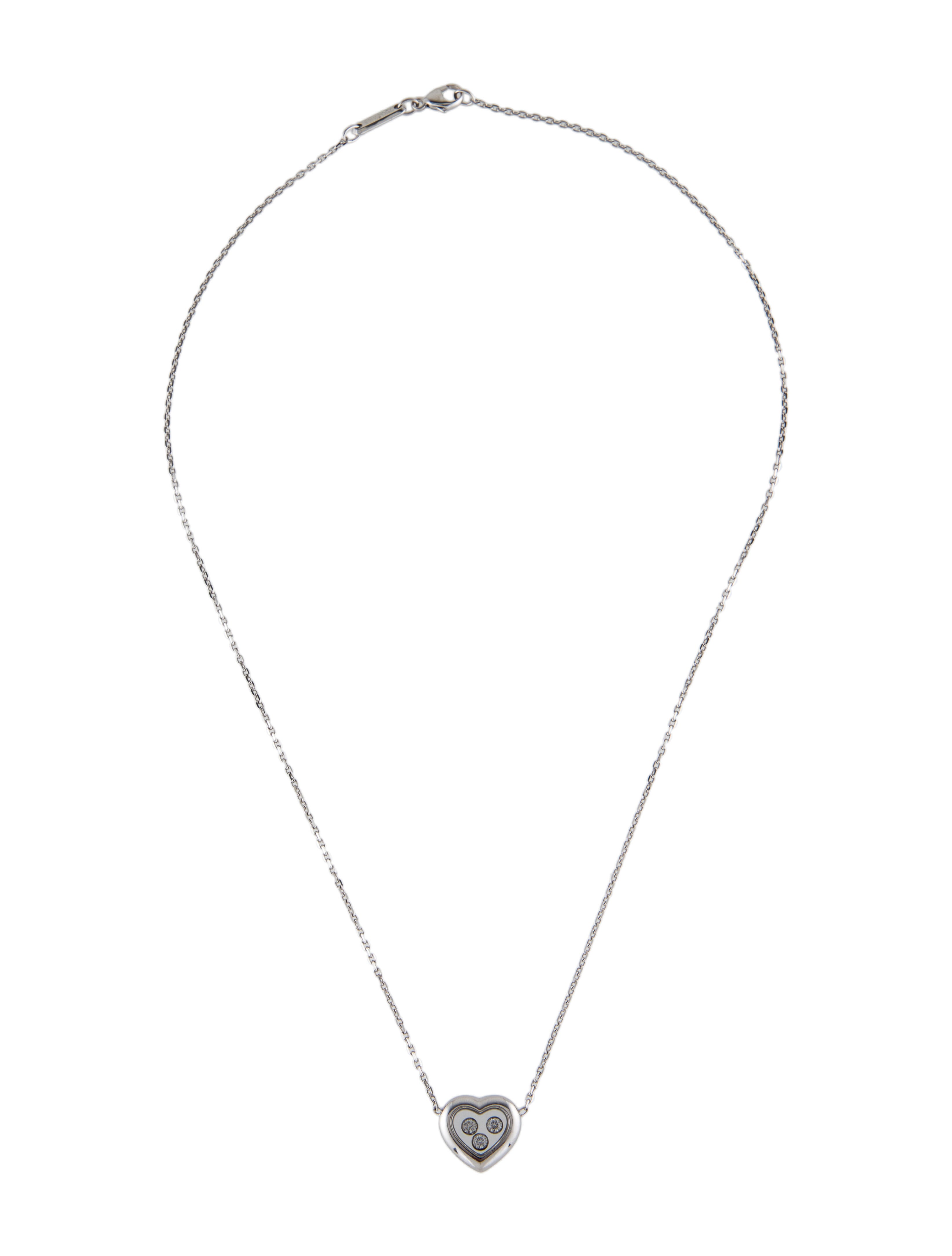 Chopard 18K Diamond Happy Diamonds Icon Pendant Necklace - Pendant ...