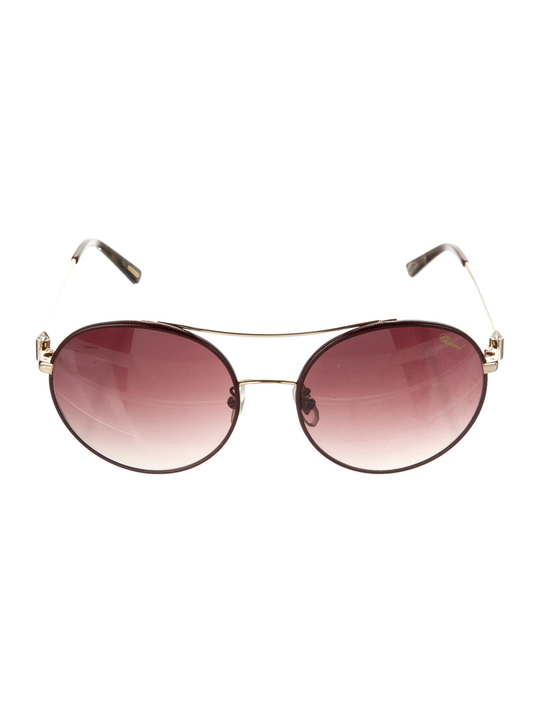 Chopard Oversize Gradient Sunglasses w/ Tags - Gold Sunglasses ...