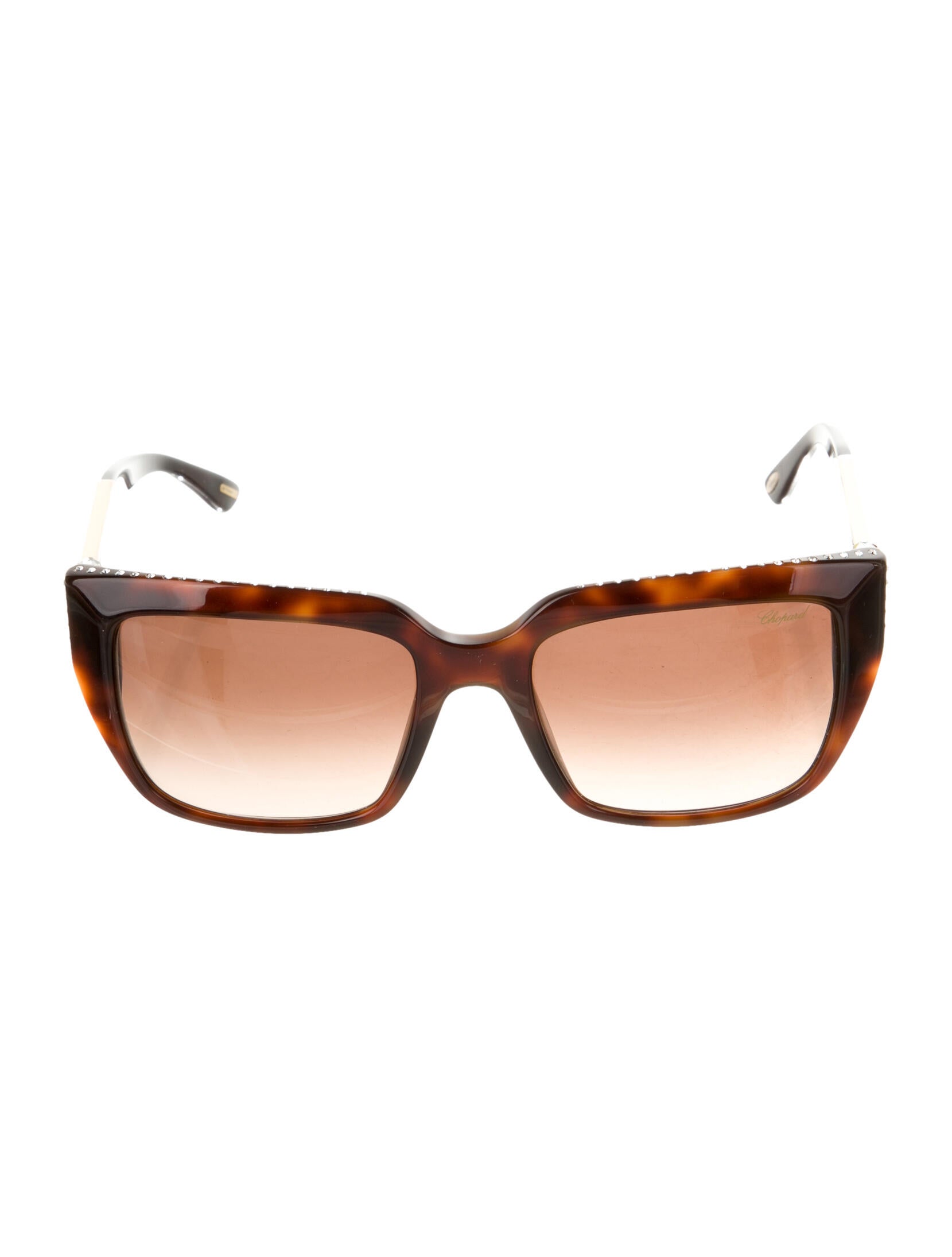 Chopard Square Gradient Sunglasses - Brown Sunglasses, Accessories ...