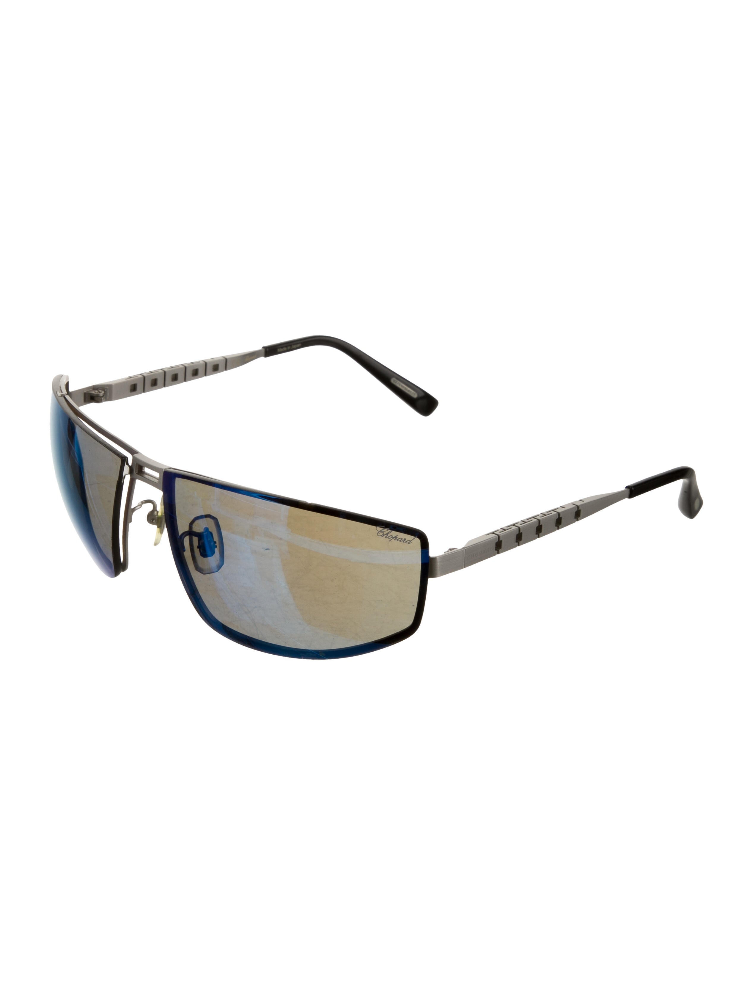 Chopard Square Mirrored Sunglasses - Blue Sunglasses, Accessories ...