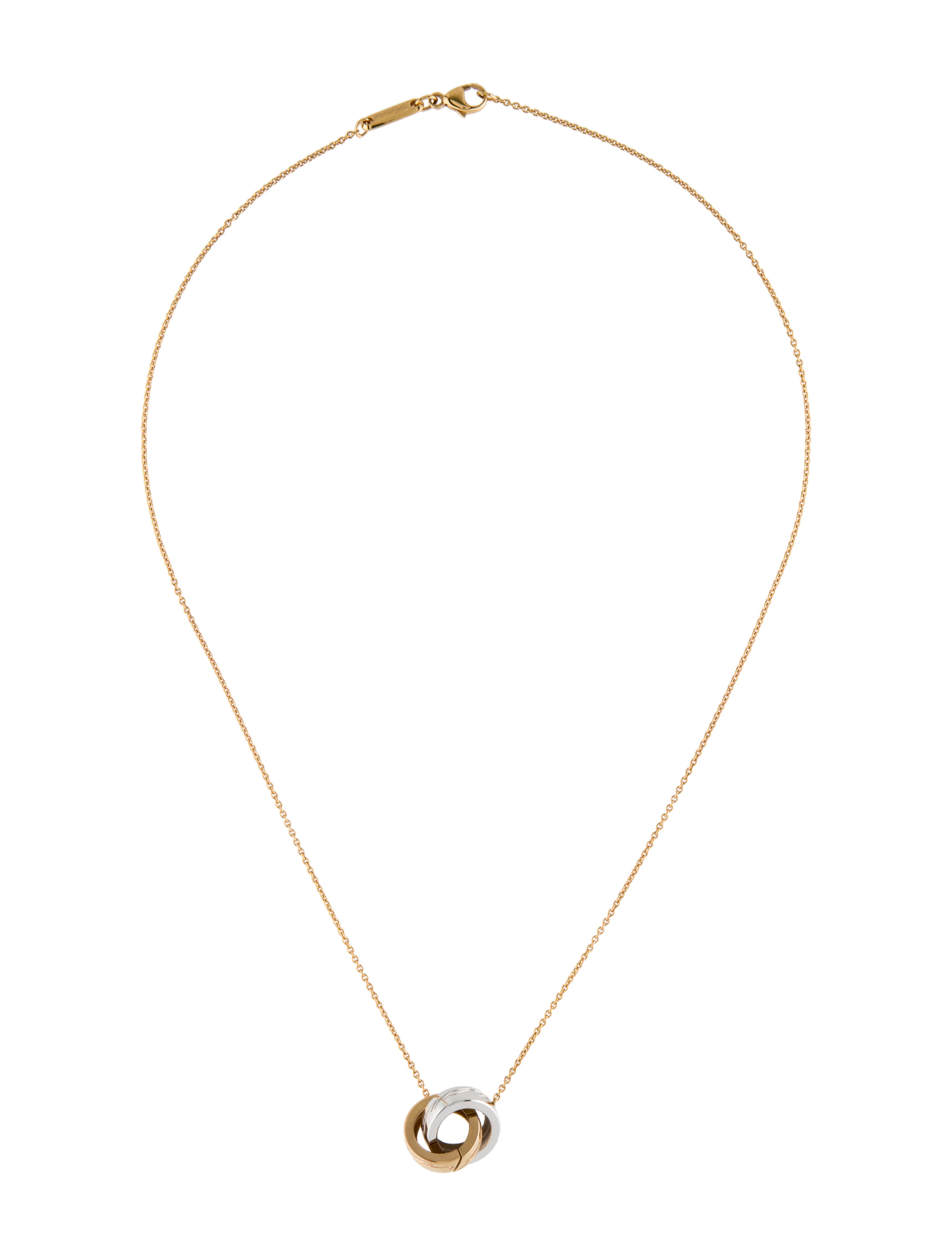 Chopard 18K Chopardissimo Interlocking Pendant Necklace - Pendant ...