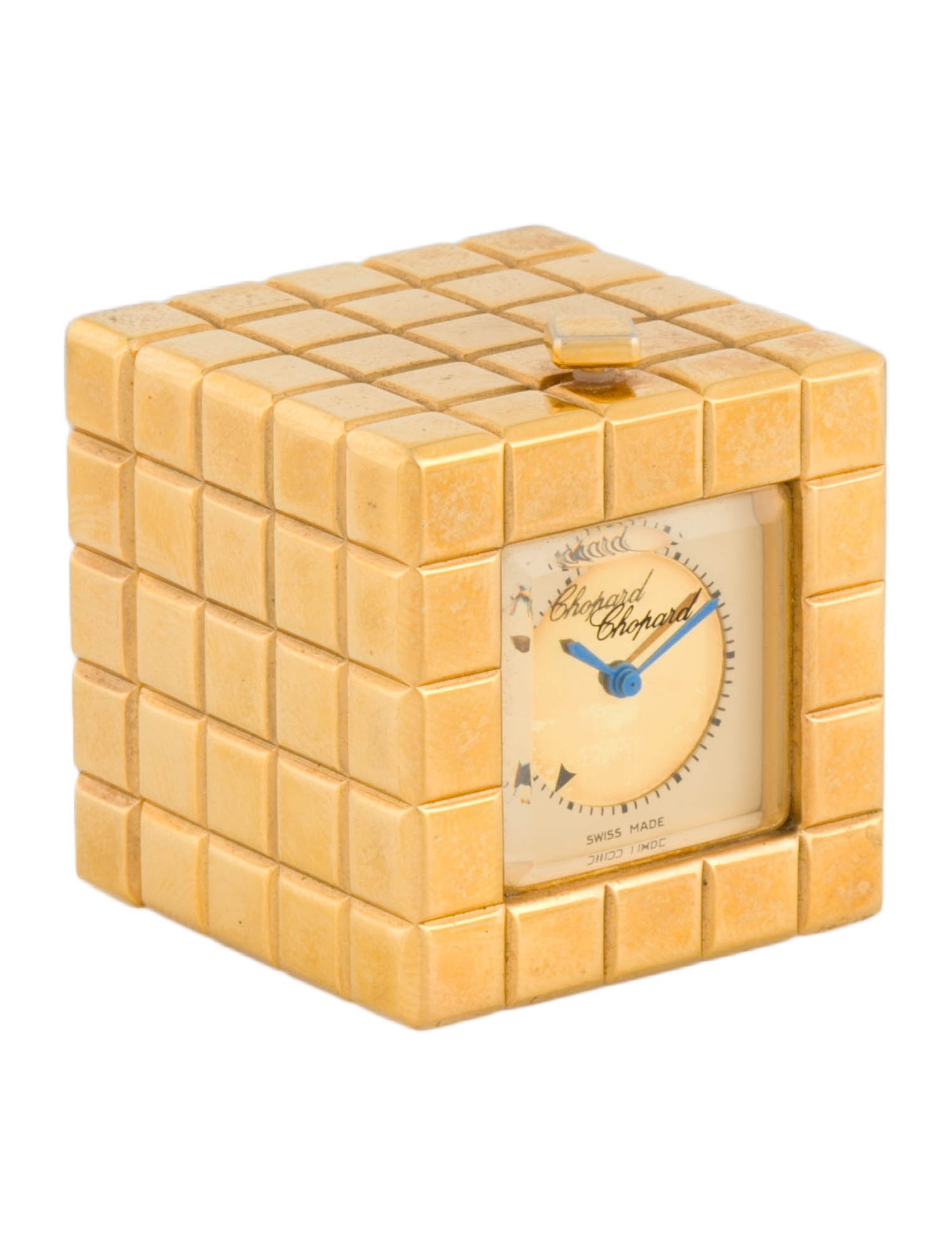 Chopard Cube Alarm Clock - Gold Decorative Accents, Decor & Accessories ...