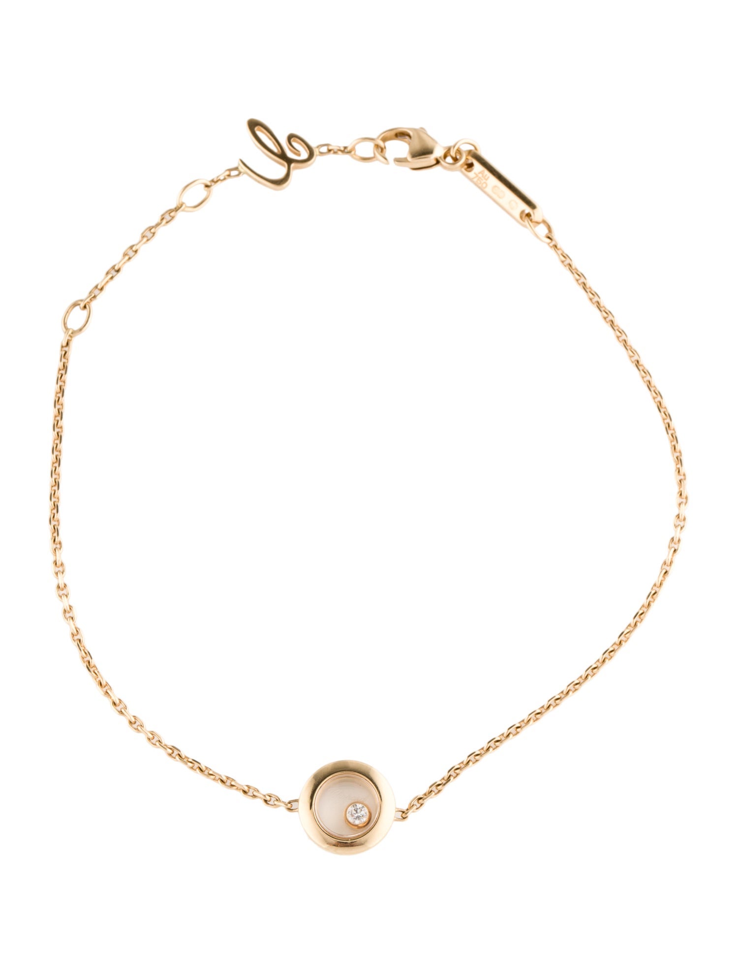 Chopard 18K Happy Diamonds Icons Bracelet - 18K Yellow Gold Charm ...