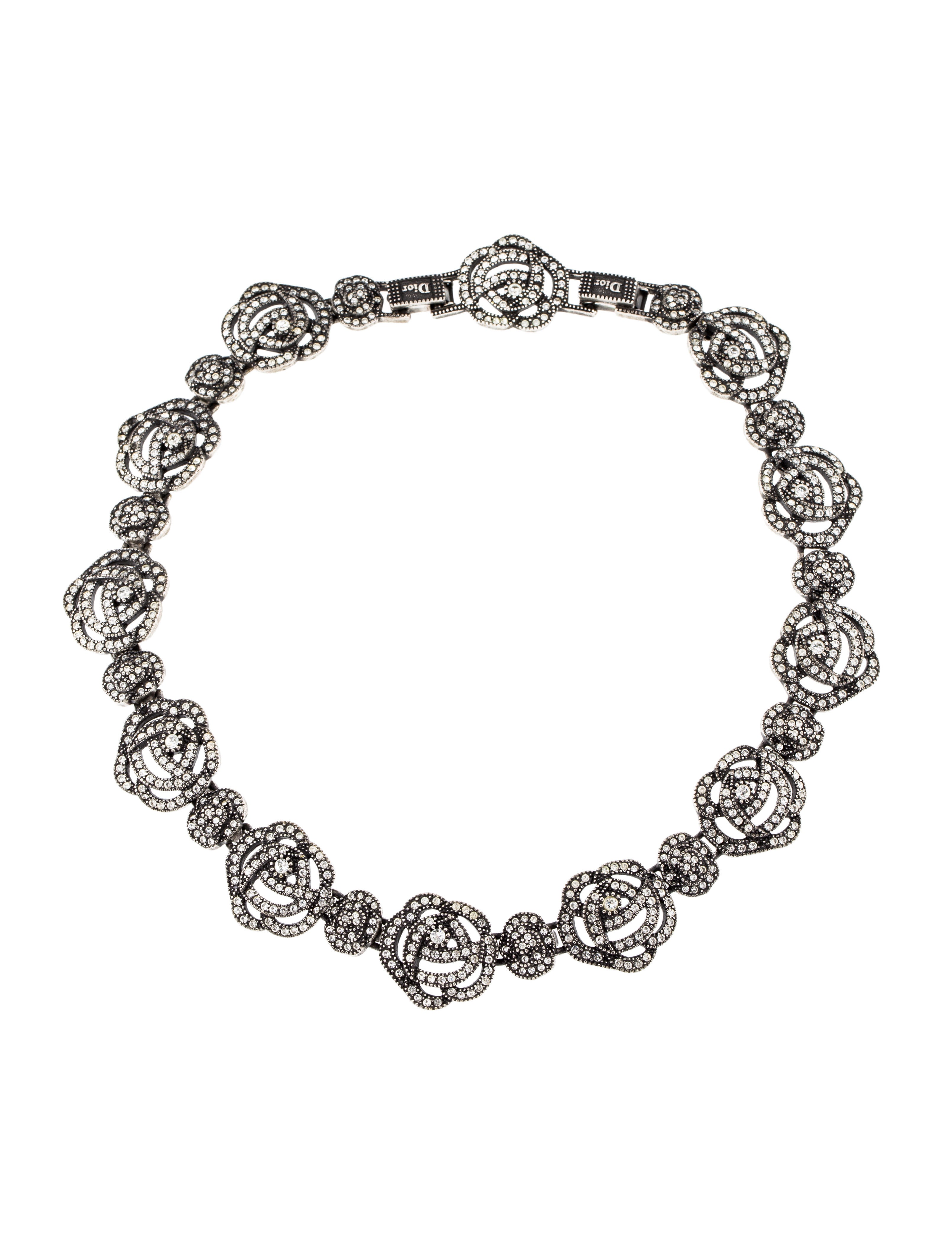 Christian Dior Crystal Collar Necklace - Necklaces - CHR105213 | The ...