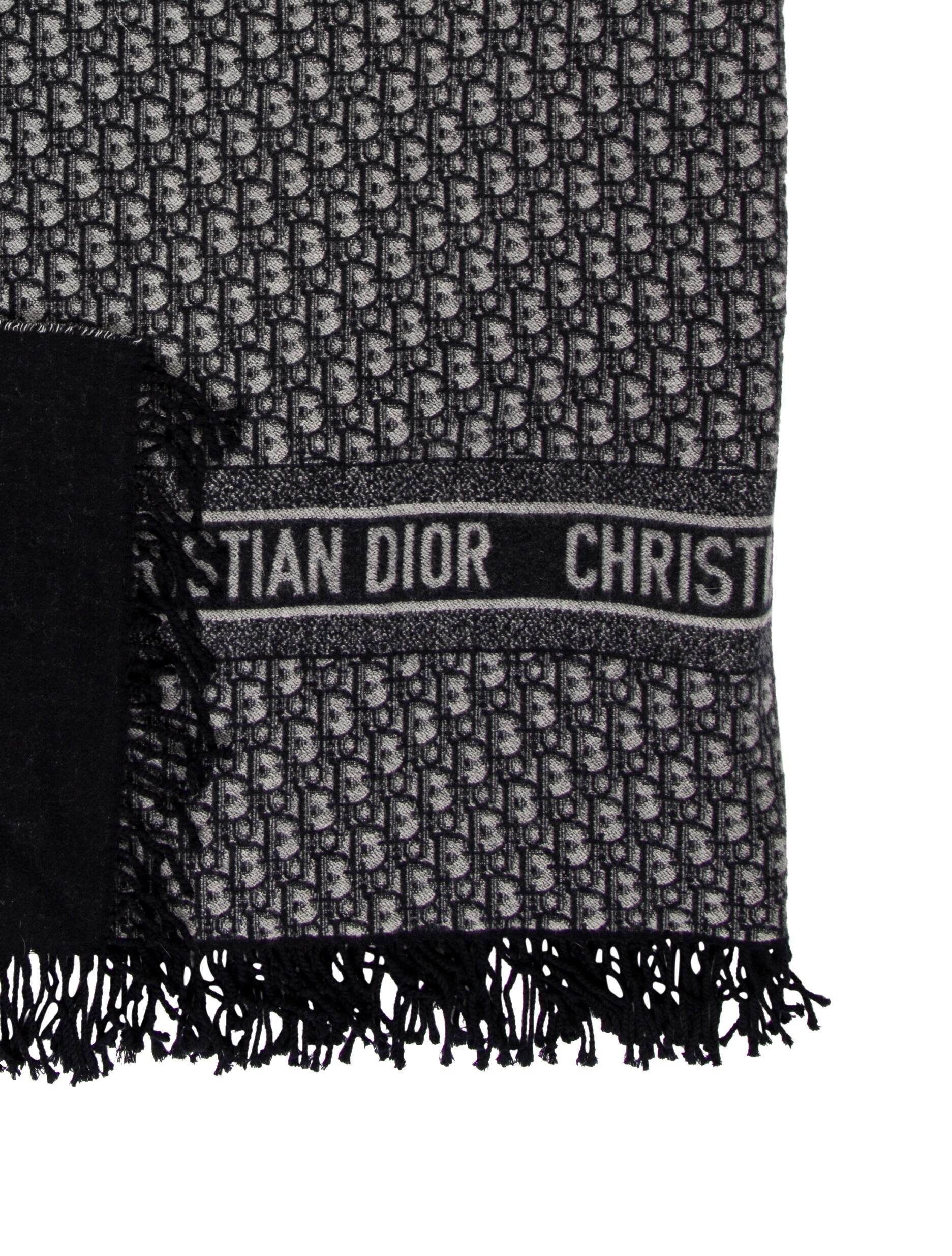 Christian Dior Oblique Throw Blanket - Blue Throws, Pillows & Throws ...