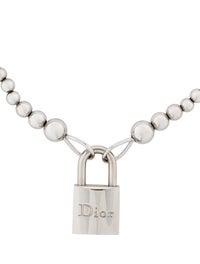 Christian Dior Lock Necklace - Necklaces - CHR21830 | The RealReal